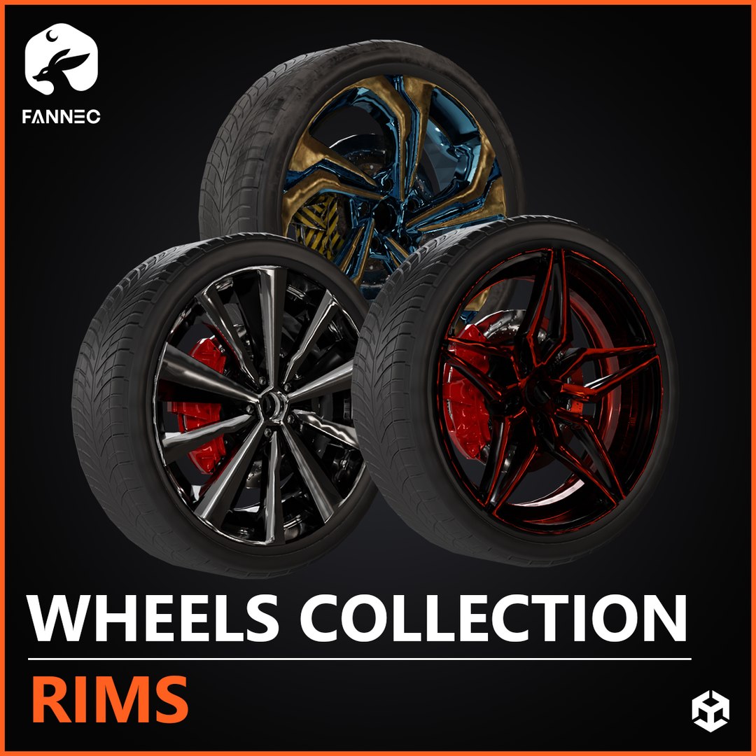 3D RIMS - Wheels Collection - Unity Model - TurboSquid 2268399
