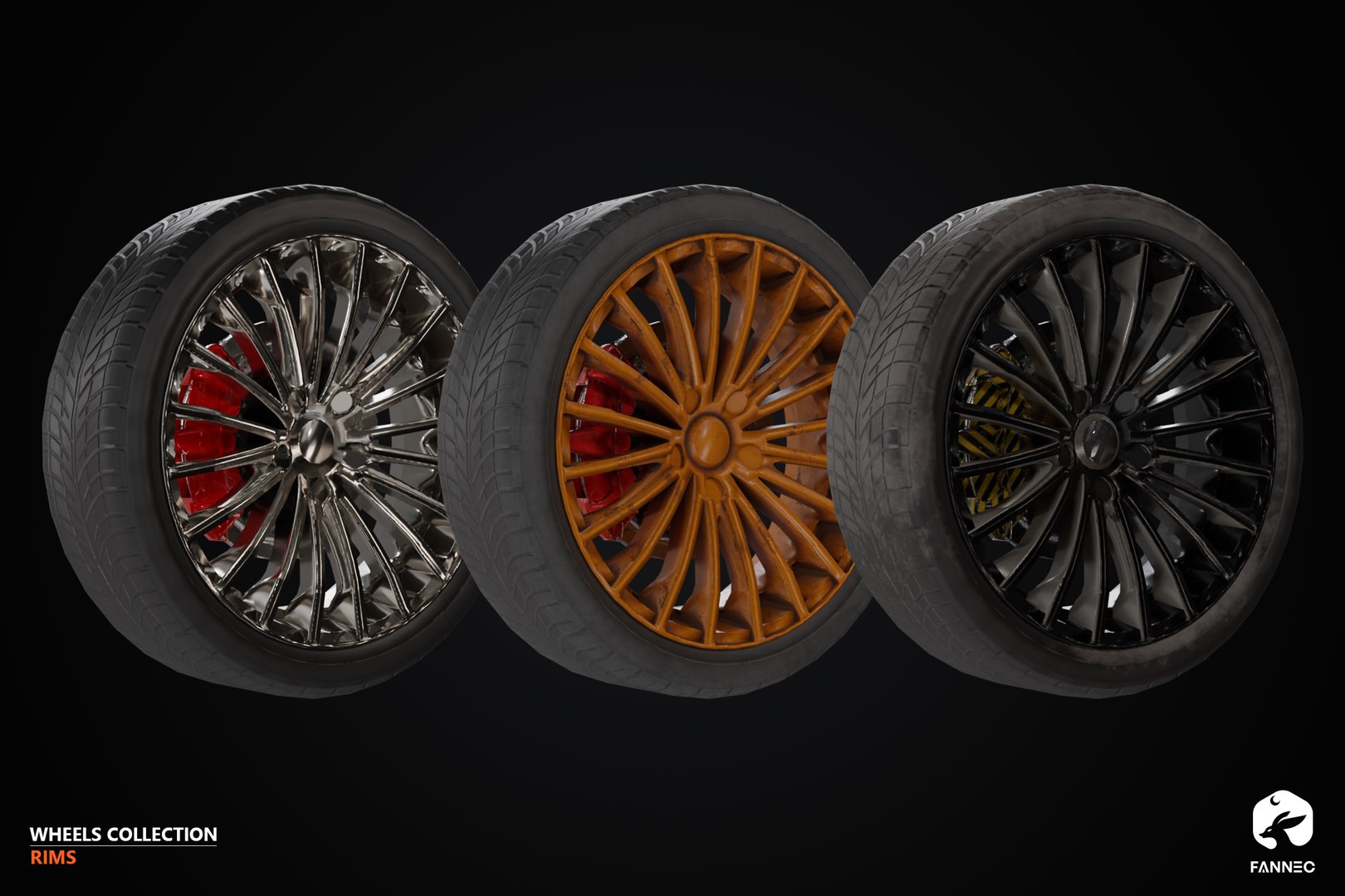 3D RIMS - Wheels Collection - Unity Model - TurboSquid 2268399