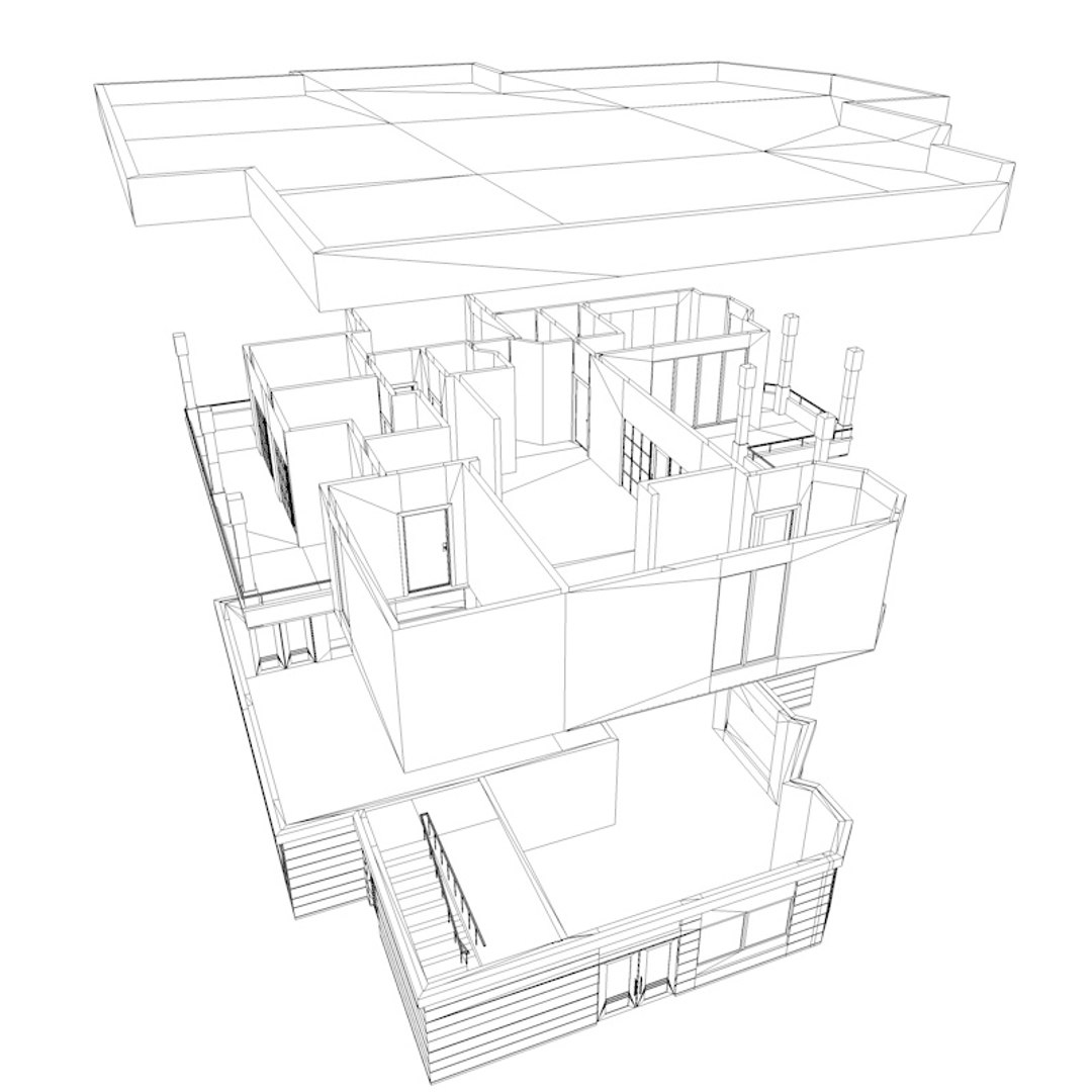 Building Interior House 3d Model