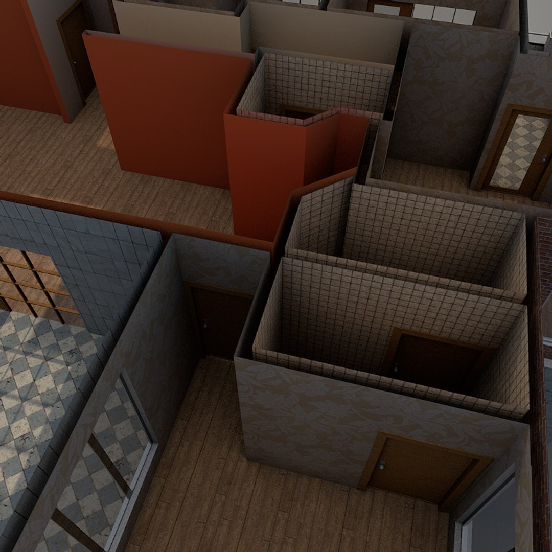 Building Interior House 3d Model