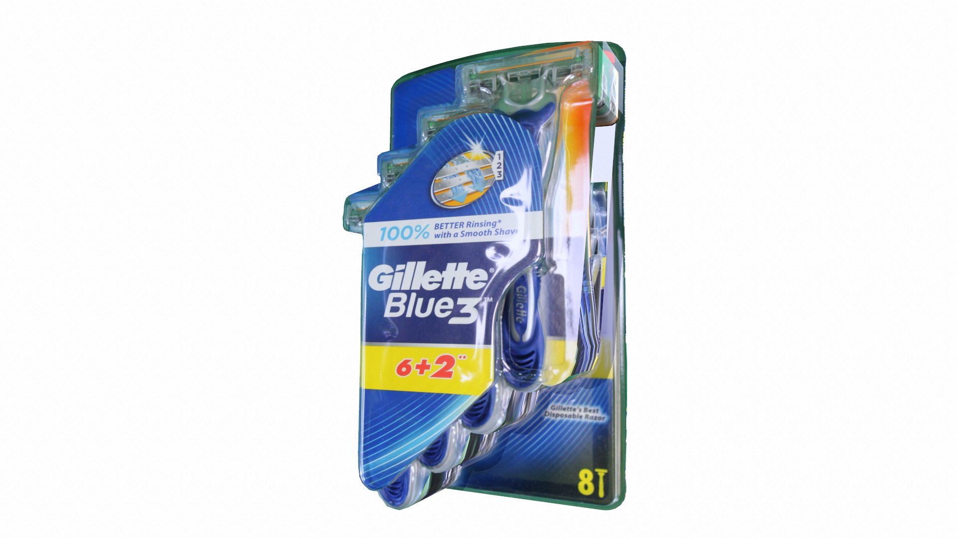 Gillette Blue 3 3D Model - TurboSquid 2393476