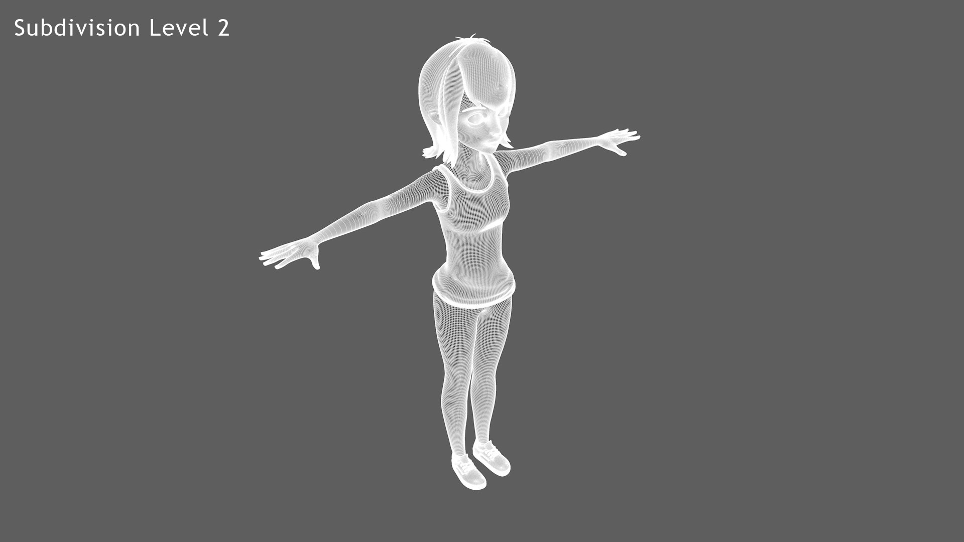 3D Cartoon Annie 2 Model - TurboSquid 1642308