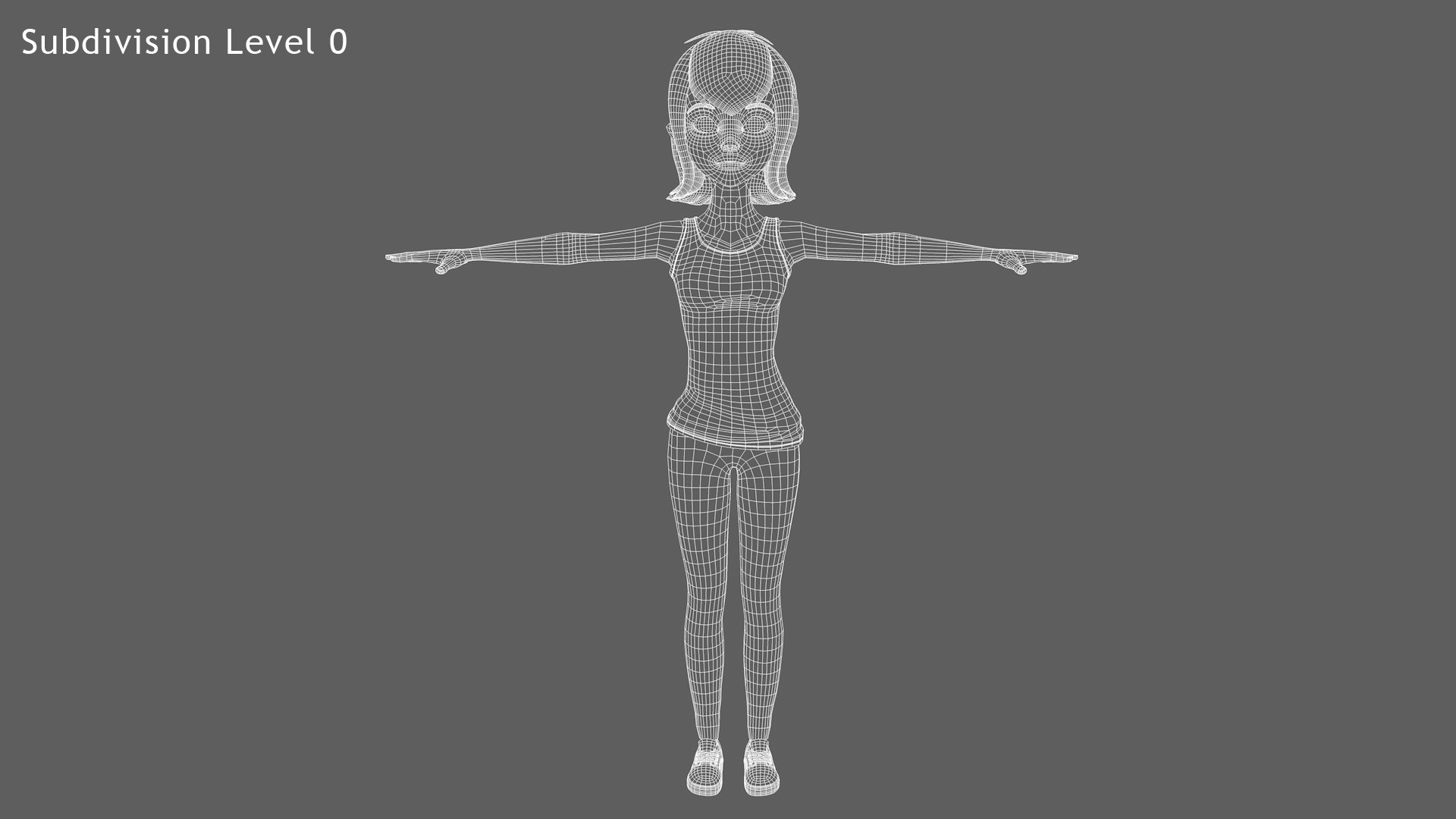 3D Cartoon Annie 2 Model - TurboSquid 1642308