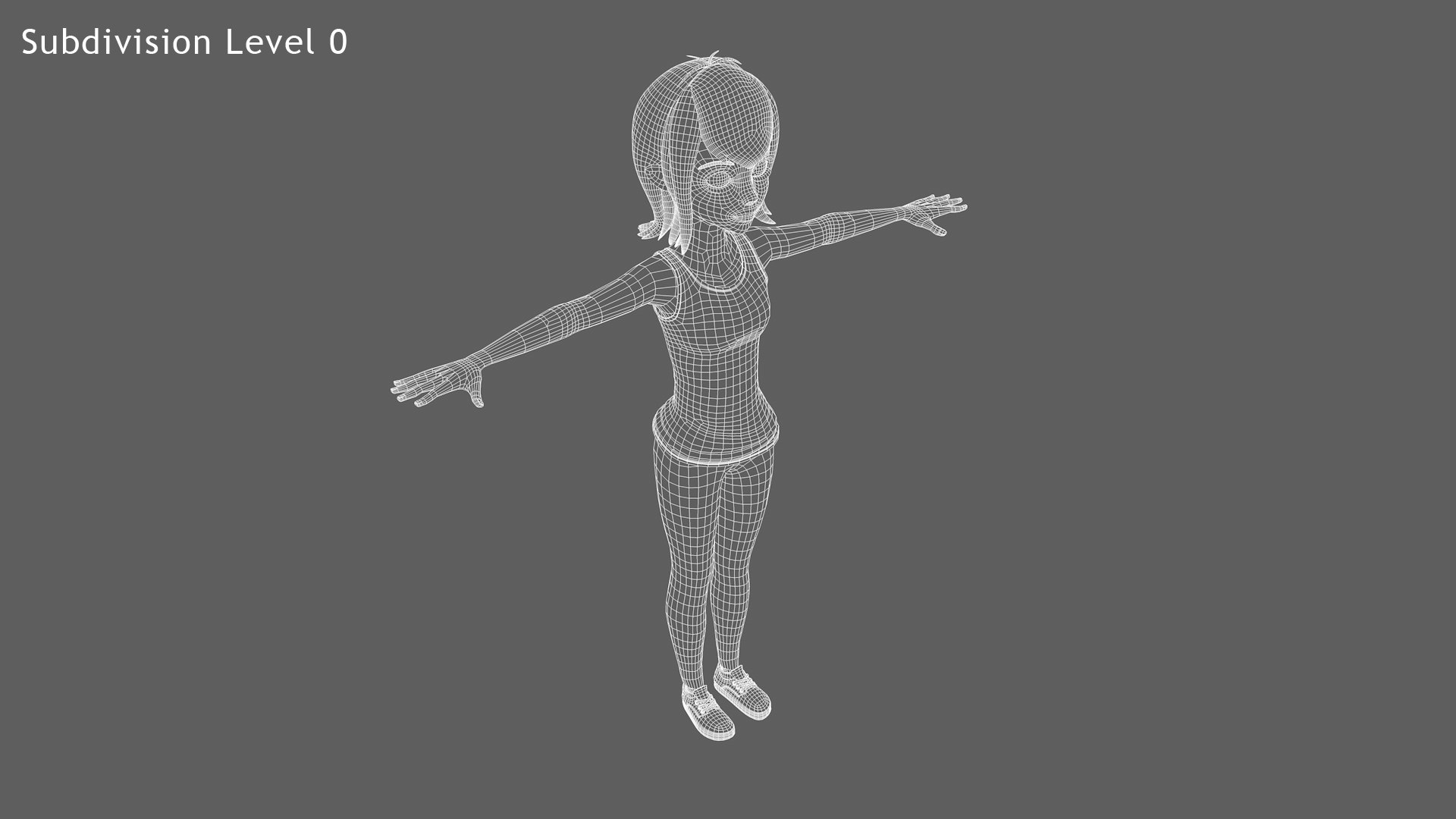 3D Cartoon Annie 2 Model - TurboSquid 1642308