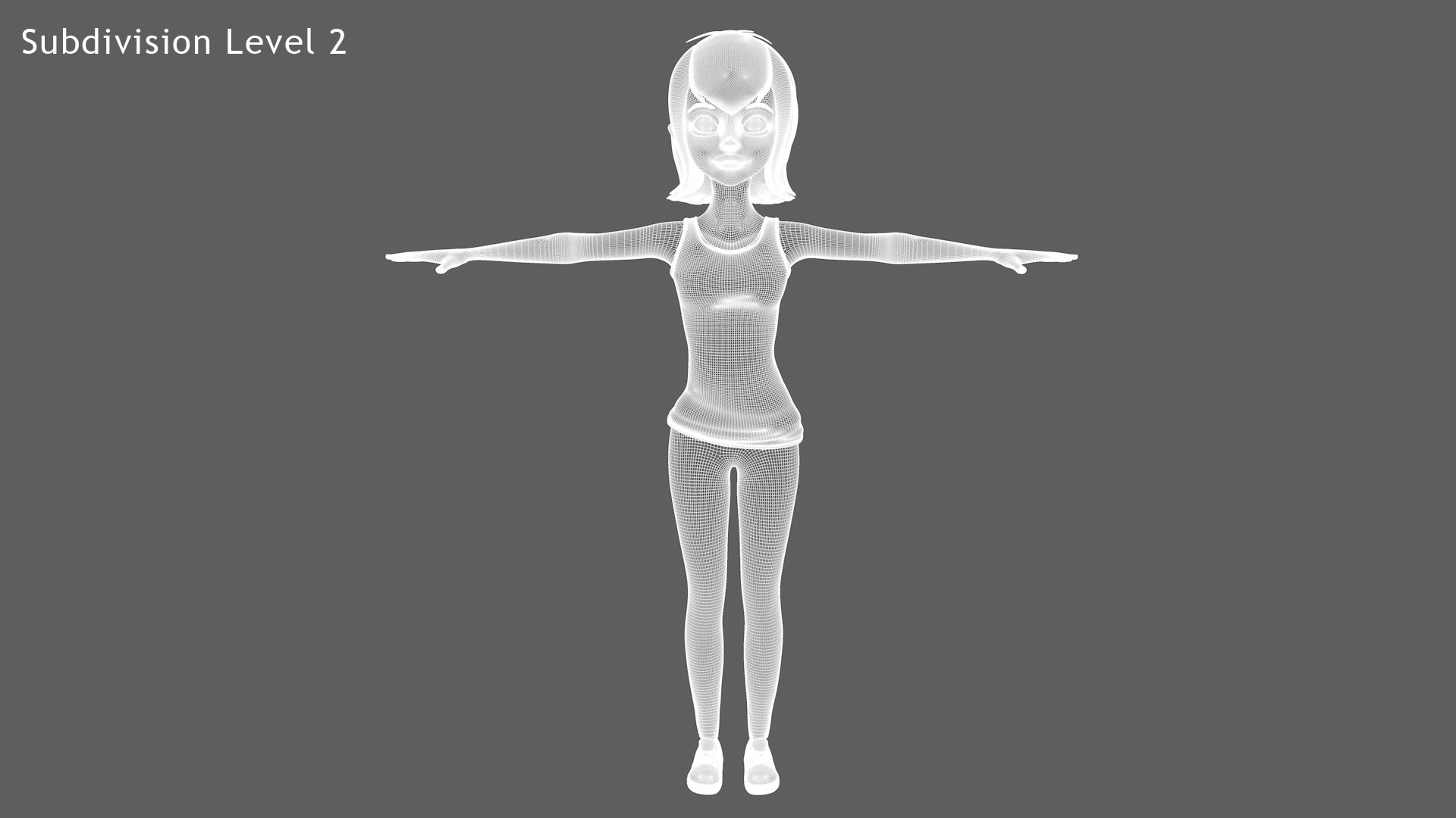 3D Cartoon Annie 2 Model - TurboSquid 1642308