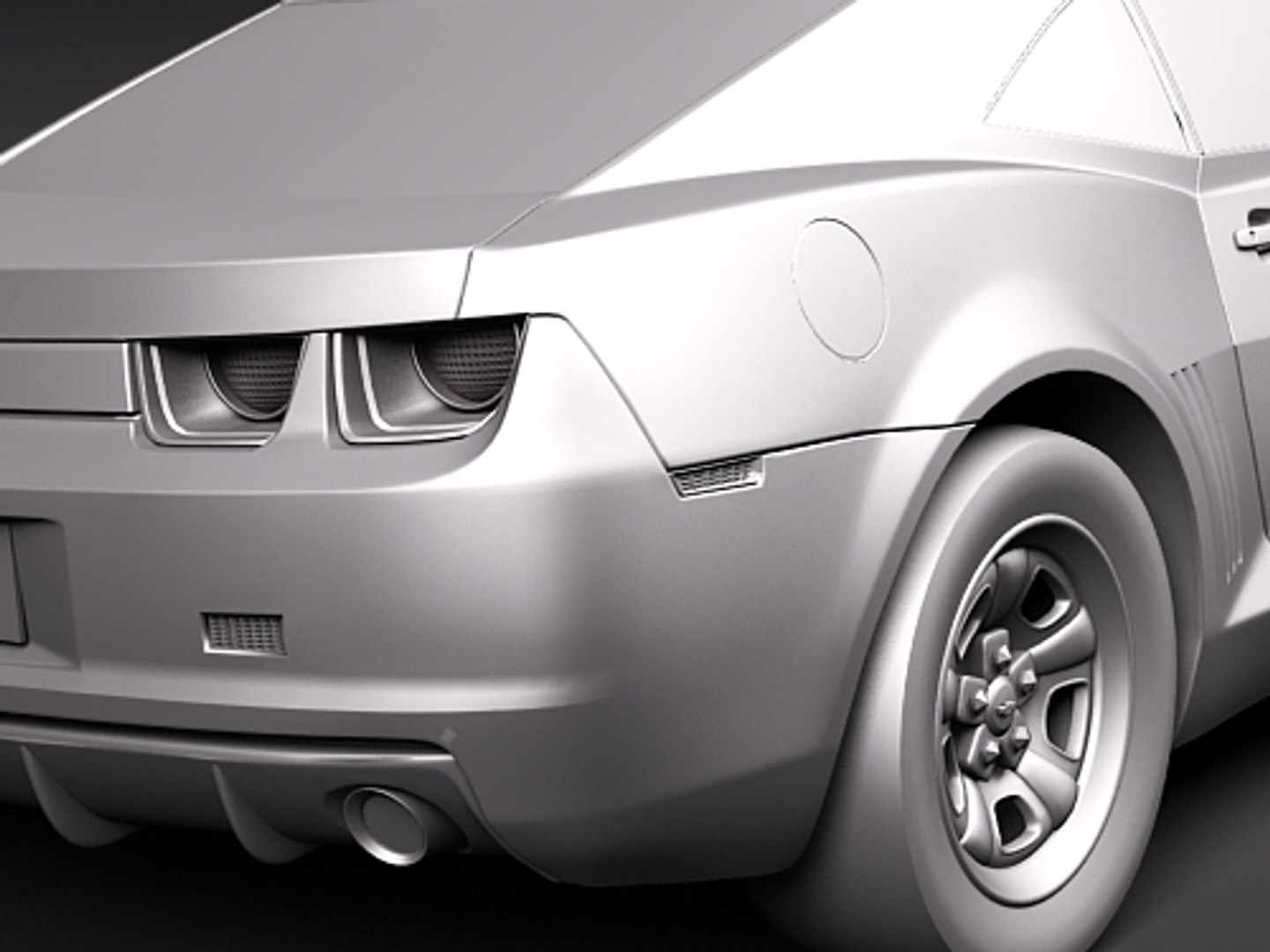 3d 3ds Chevrolet Camaro 2010 Sport