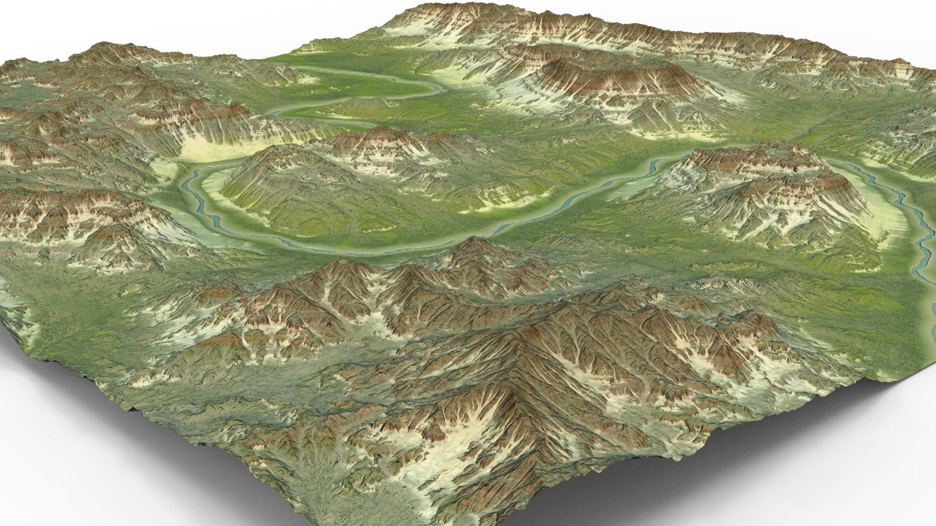 Games Maps Terrain 3D Model - TurboSquid 1529233