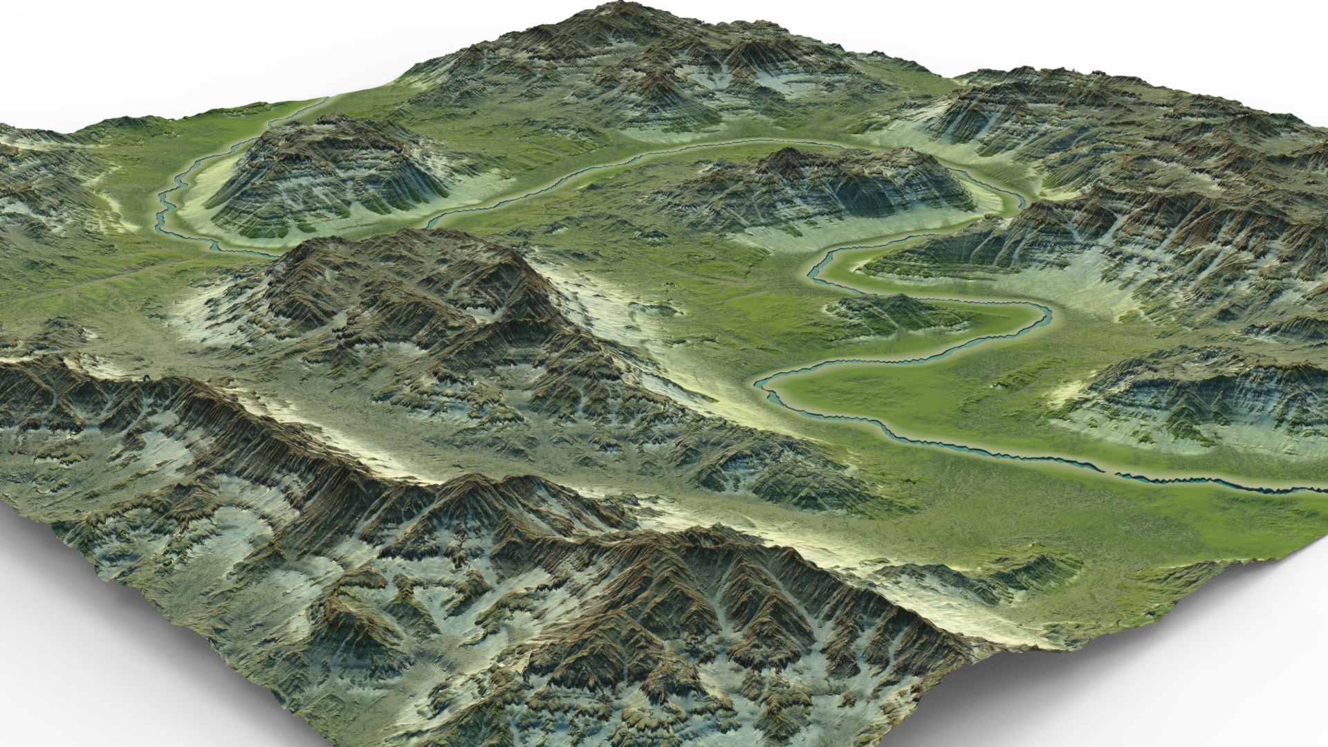 Games Maps Terrain 3D Model - TurboSquid 1529233