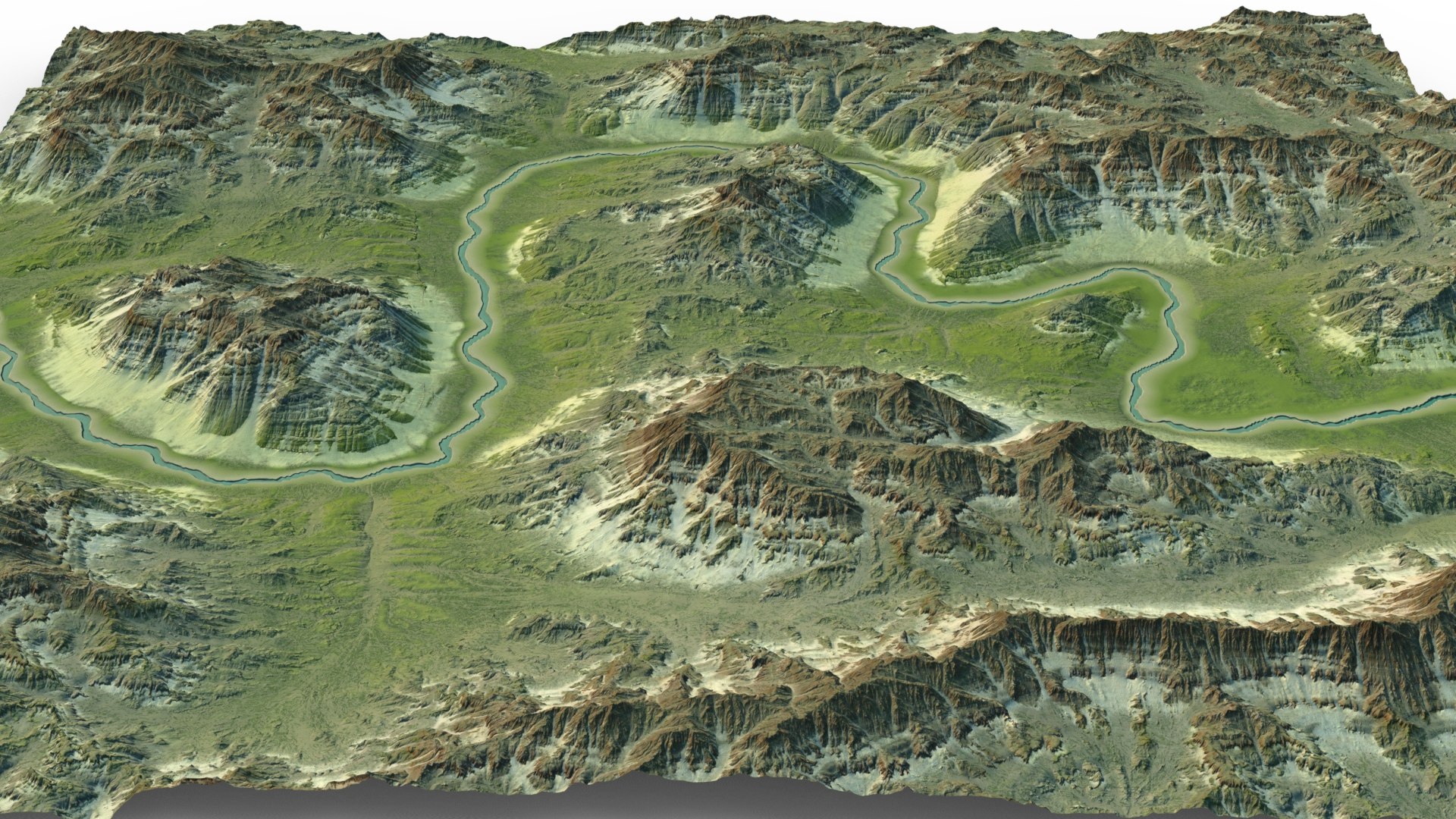 Games Maps Terrain 3D Model - TurboSquid 1529233