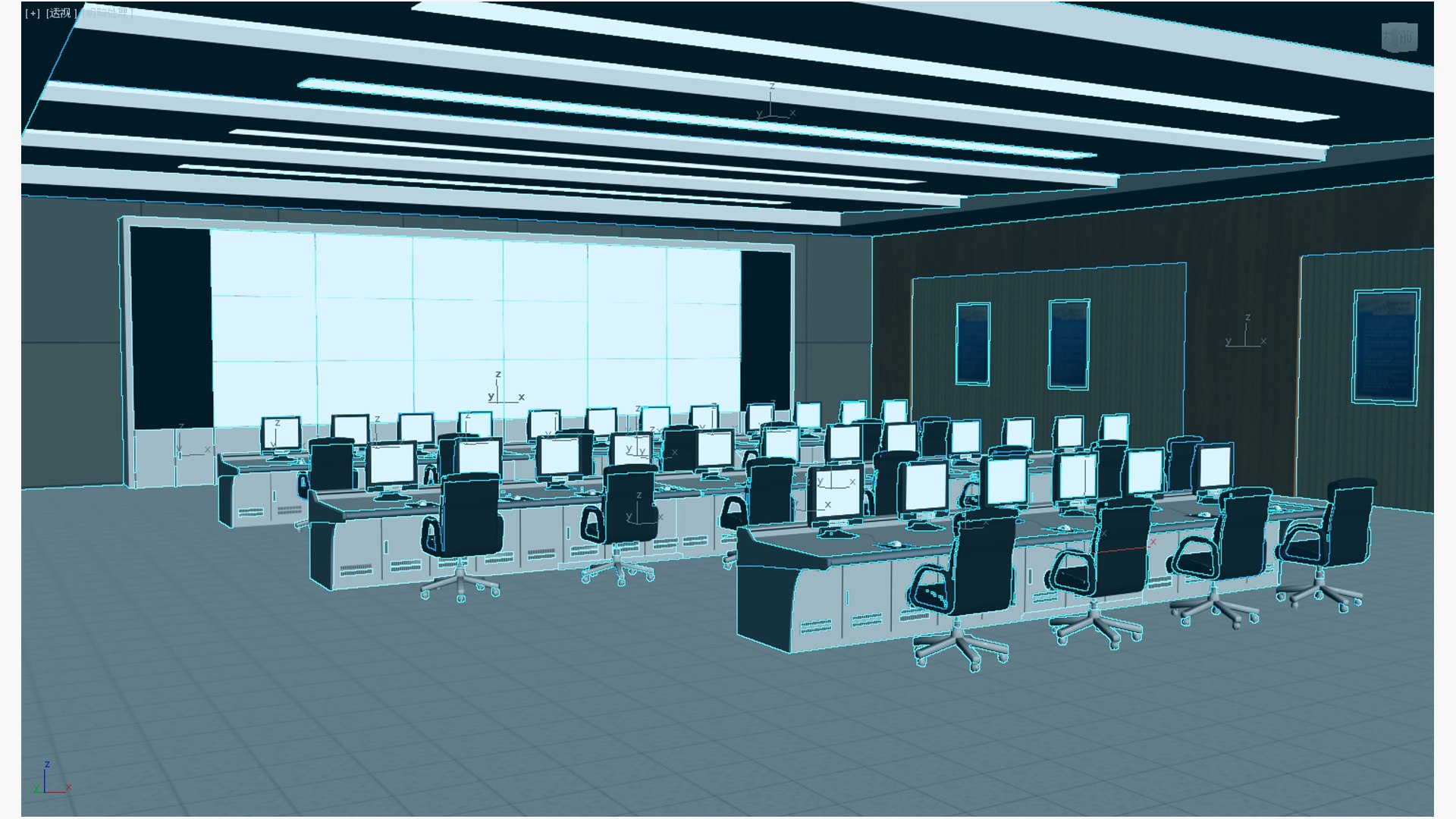 Control Room 3D - TurboSquid 1964429