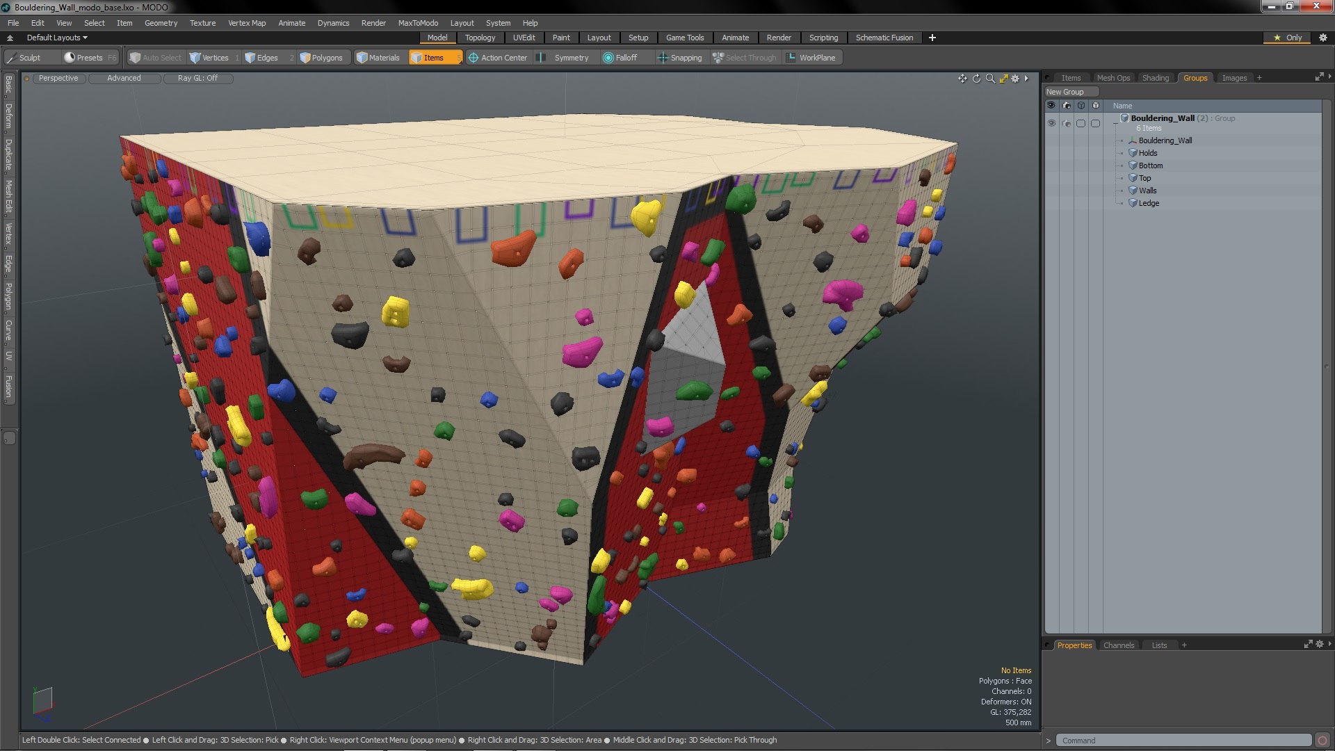Bouldering Wall Model - TurboSquid 2088584