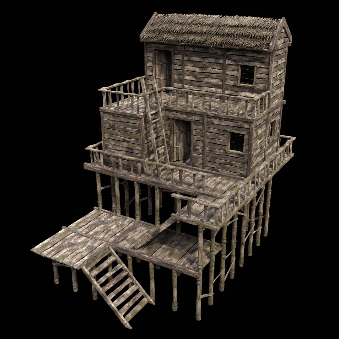 3D PIRATE BAY WILD HIDEOUT JUNGLE HARBOR HOUSE HUT COLLECTION ...