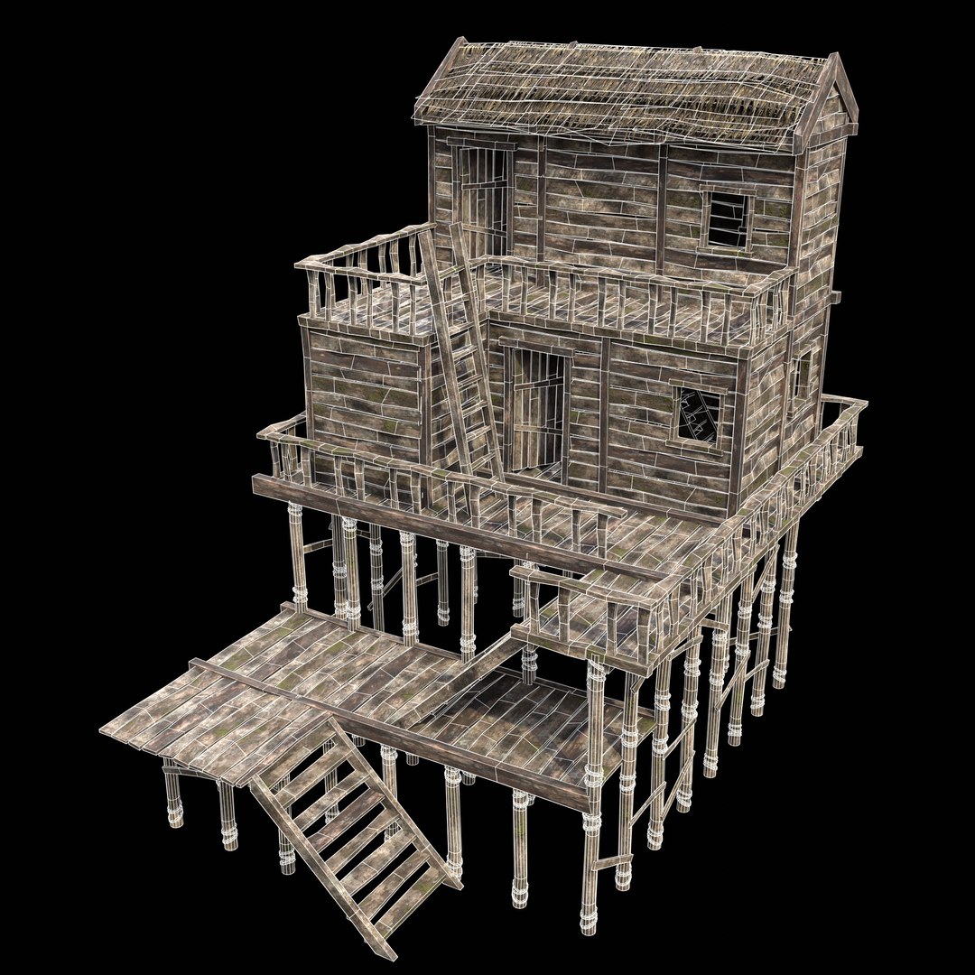 3D PIRATE BAY WILD HIDEOUT JUNGLE HARBOR HOUSE HUT COLLECTION ...