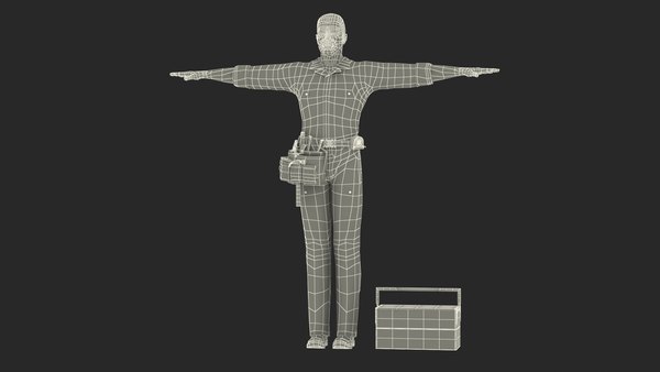 3D african american locksmith rigged - TurboSquid 1678273
