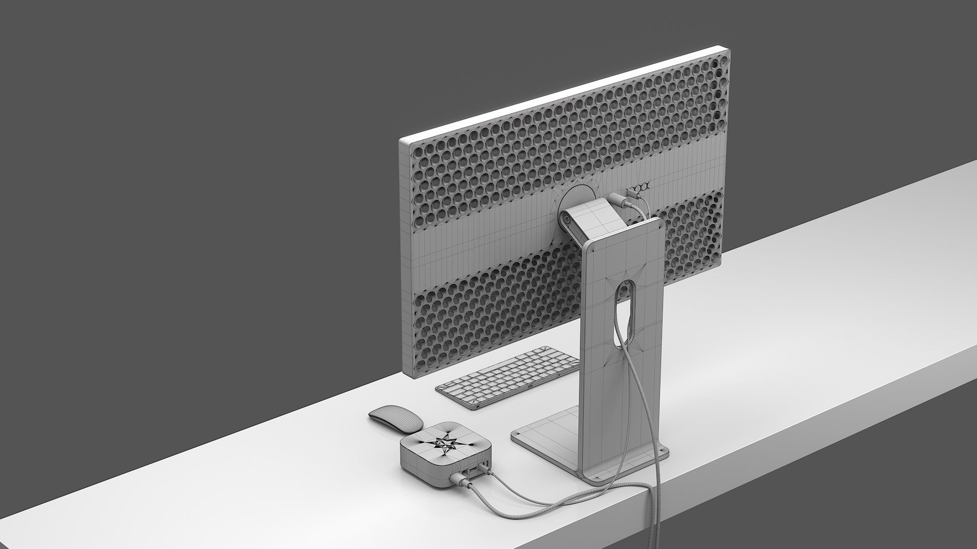 Apple Mac Mini 2024 M4 Studio XDR Display 3D - TurboSquid 2299642