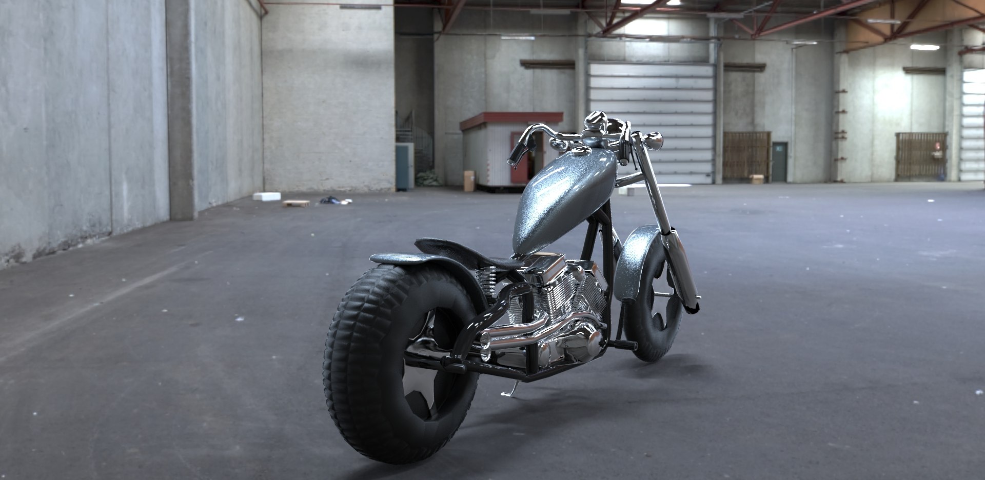 Custom Chopper 3d Model