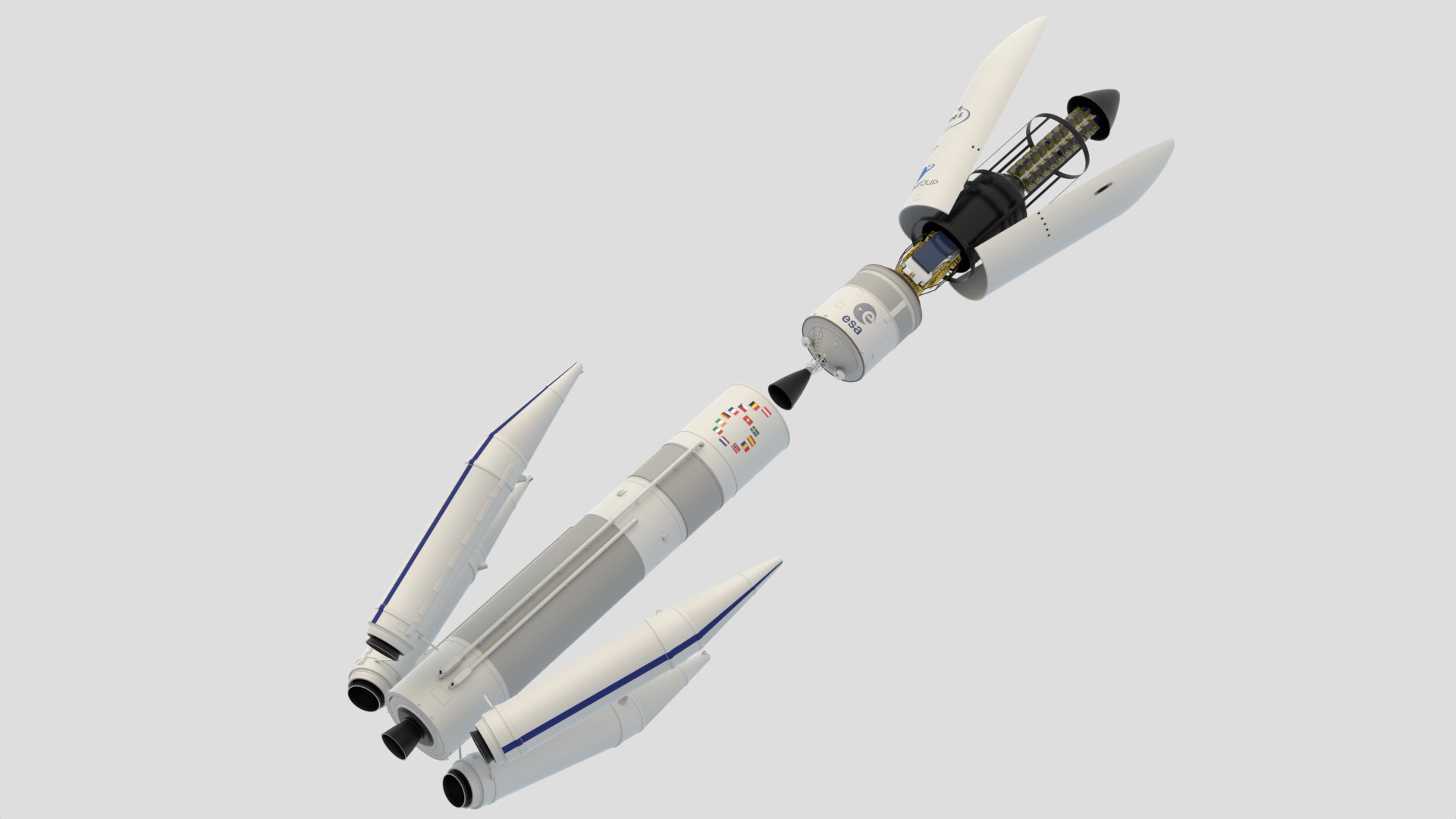 Ariane 6 - Accurate Model 3D model - TurboSquid 2098074