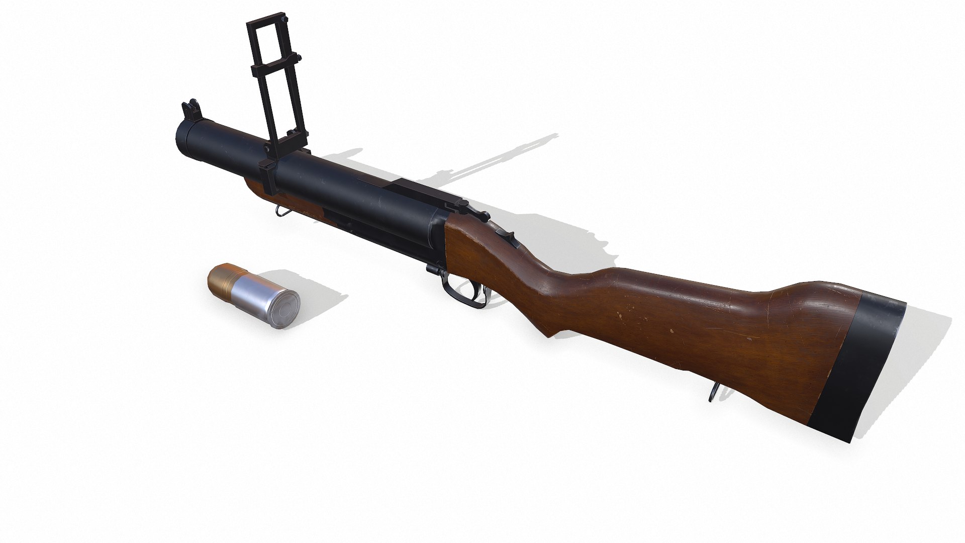 3D Grenade Launcher Low-poly PBR - TurboSquid 2379651
