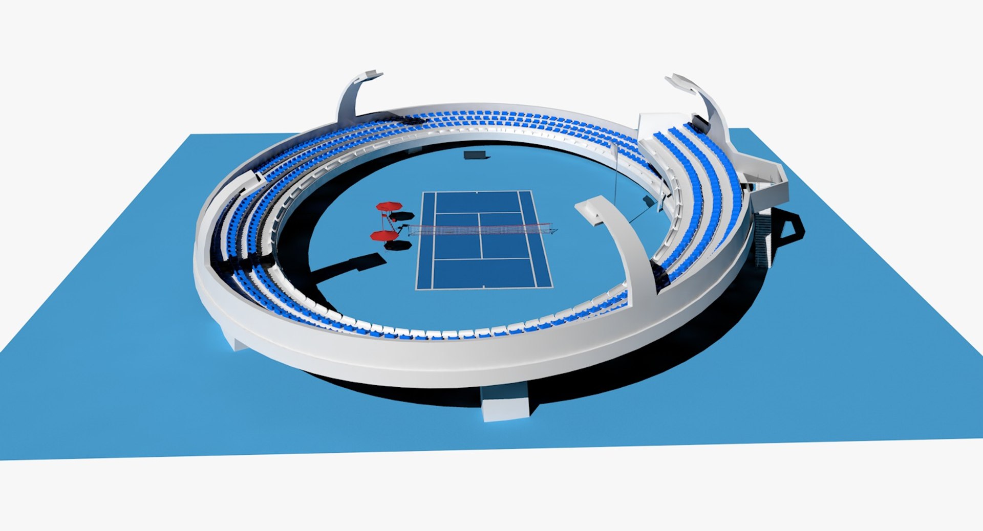 Tennis Stadium 3d Model
