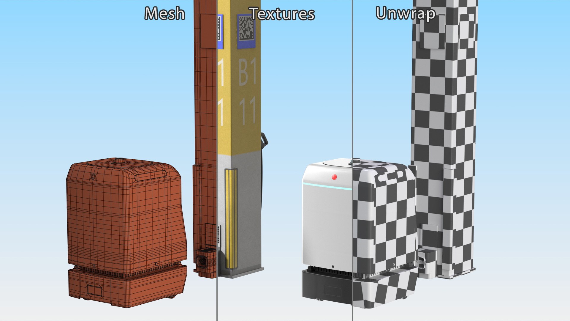 EVAR Parky Charging Robot 3D Model - TurboSquid 2310360