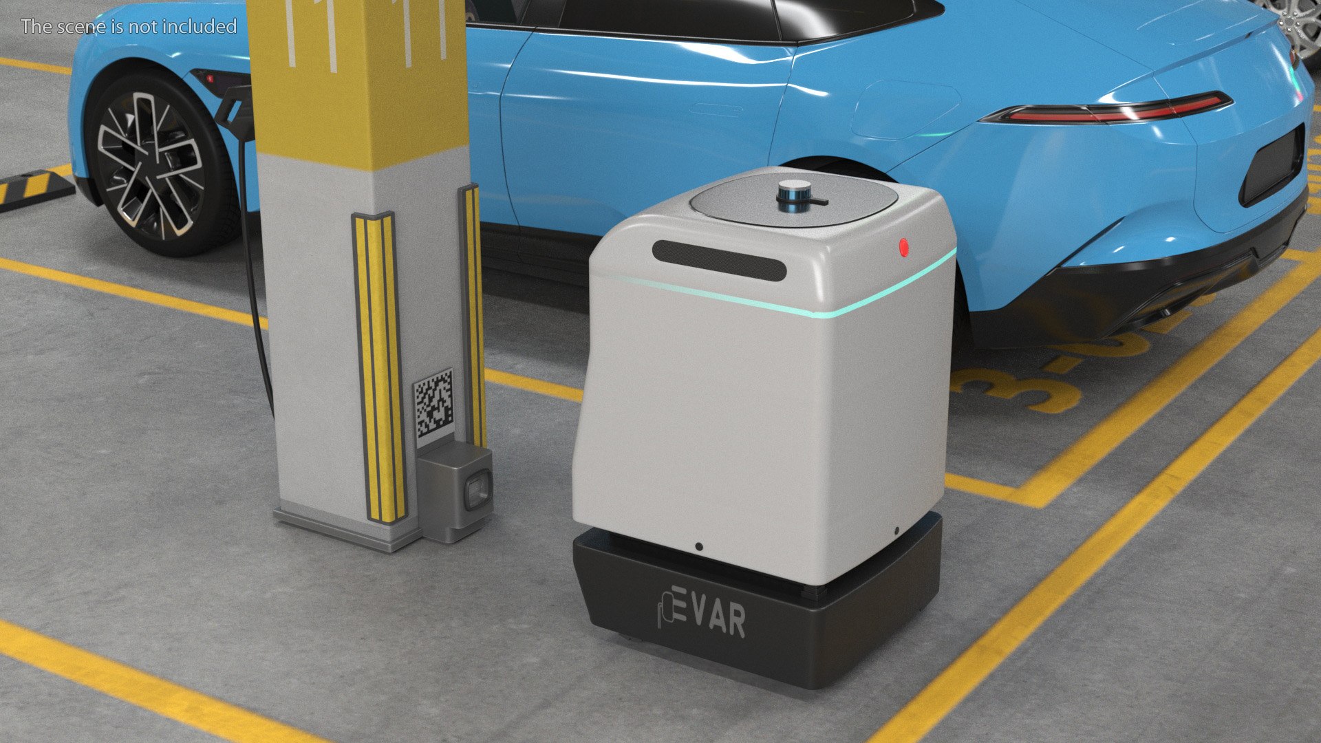 EVAR Parky Charging Robot 3D Model - TurboSquid 2310360