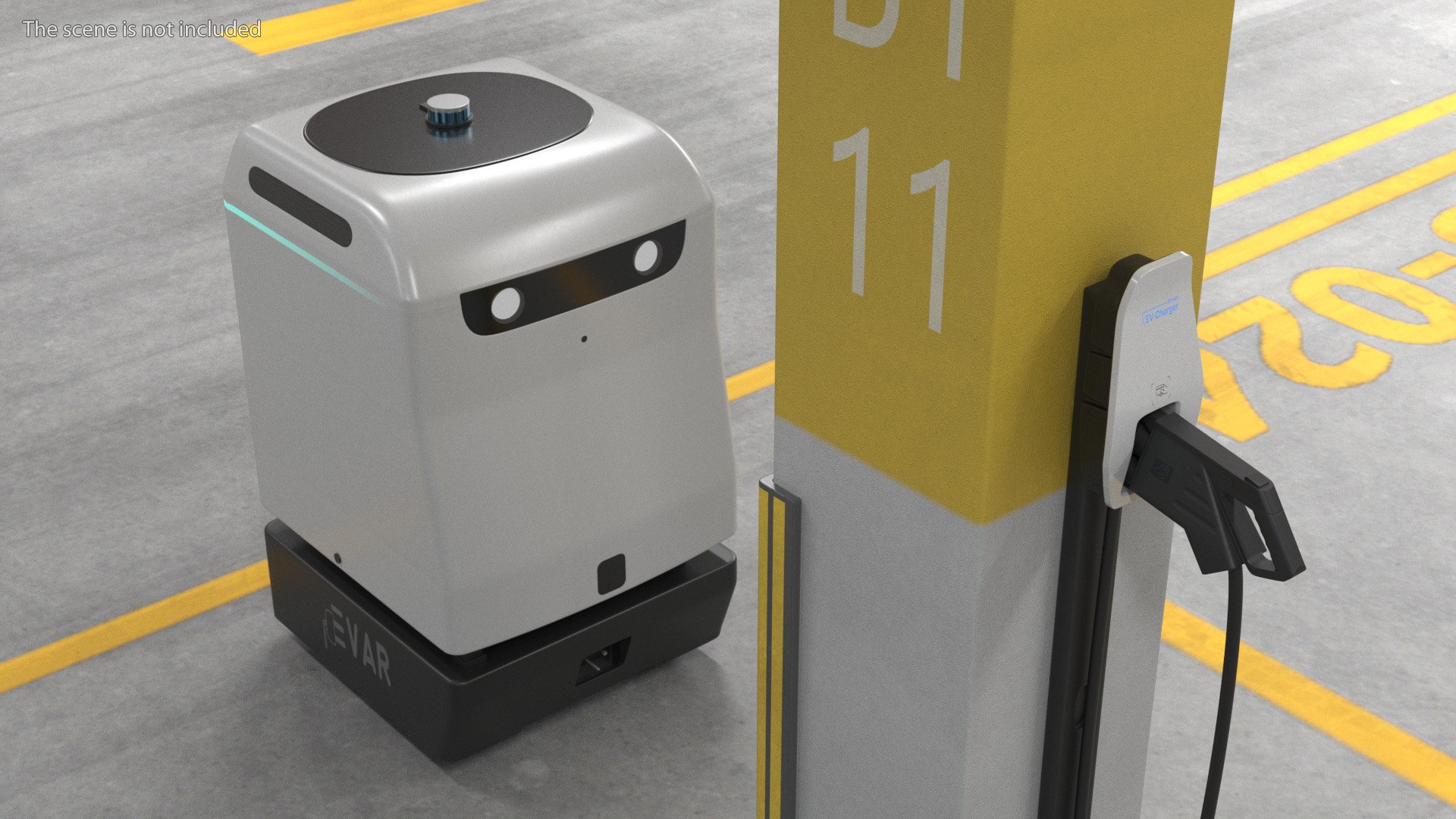 EVAR Parky Charging Robot 3D Model - TurboSquid 2310360