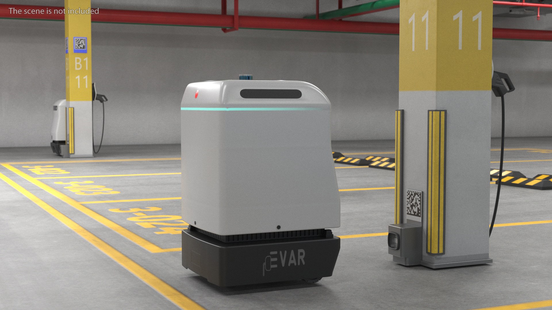 EVAR Parky Charging Robot 3D Model - TurboSquid 2310360