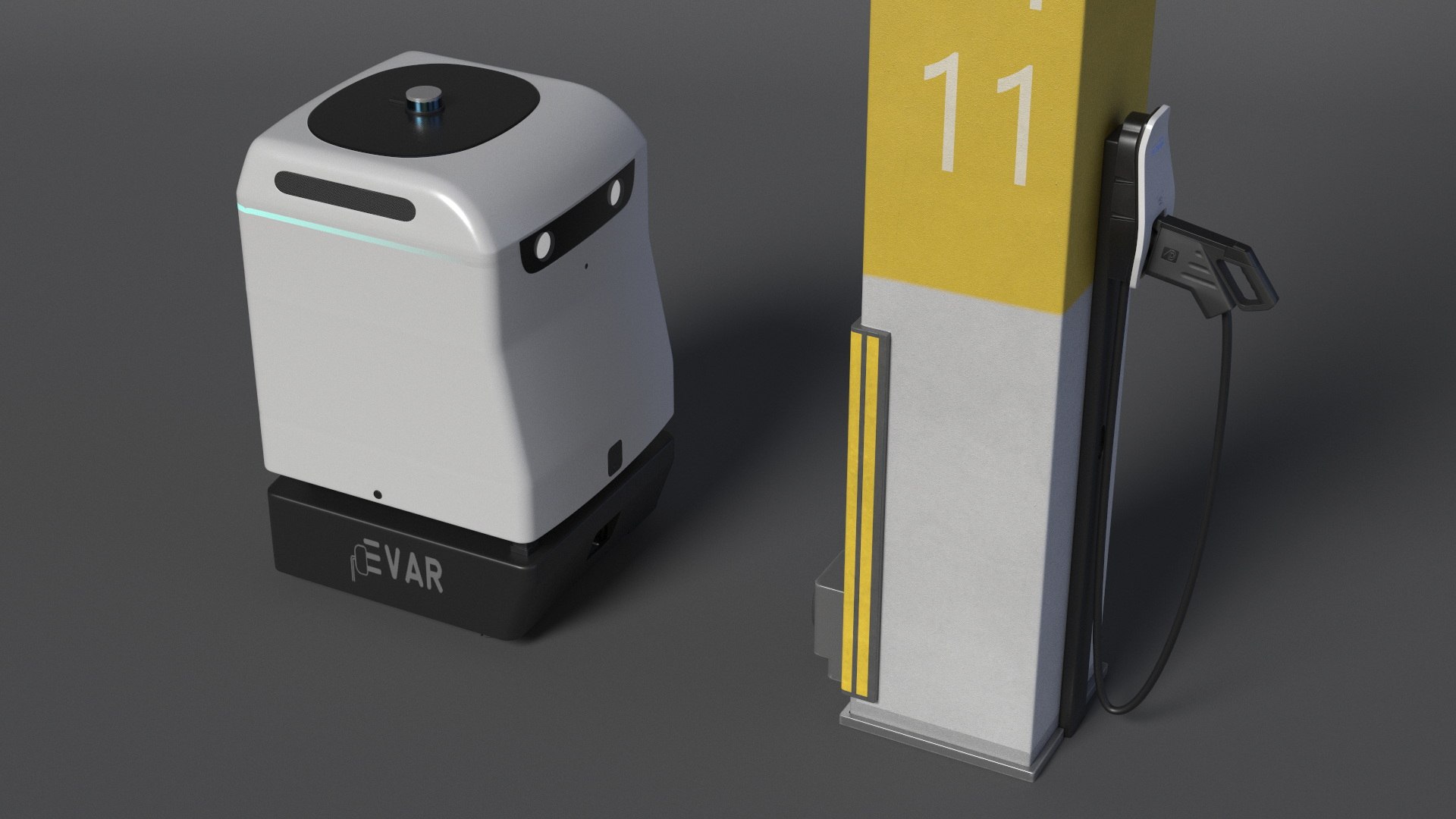 EVAR Parky Charging Robot 3D Model - TurboSquid 2310360