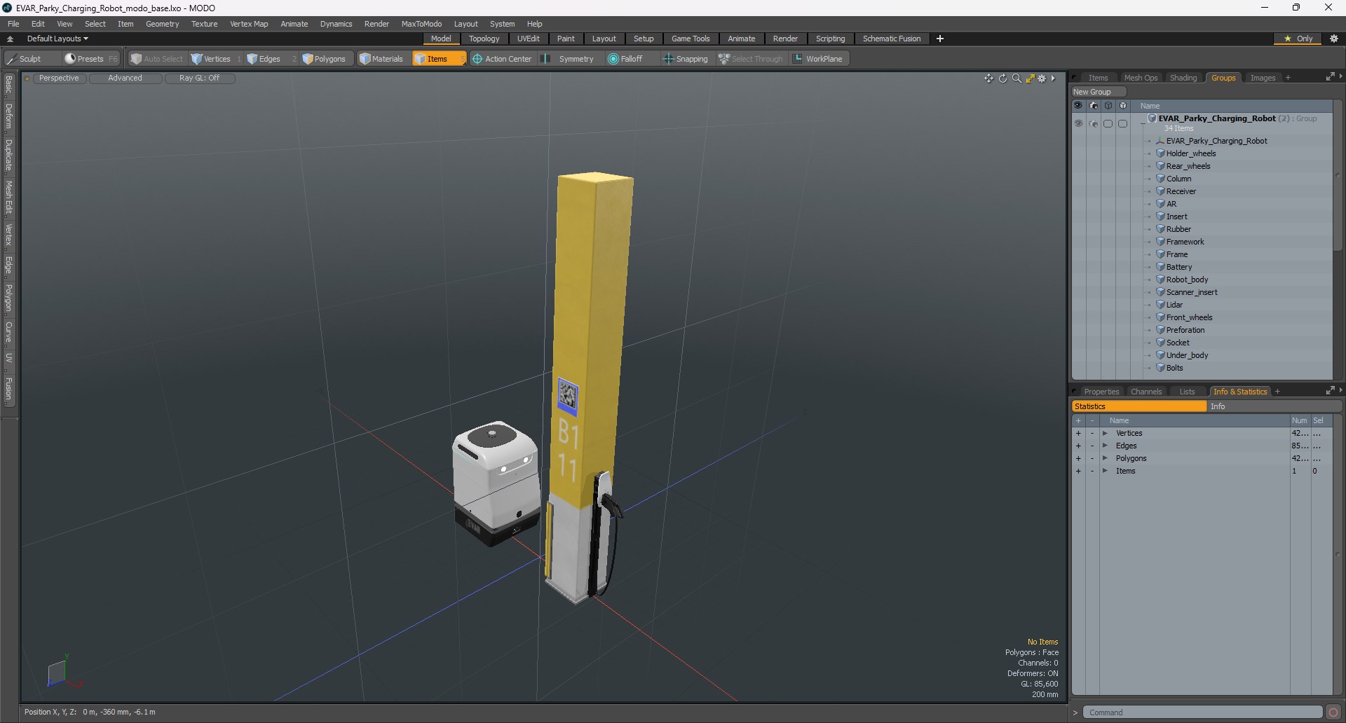 EVAR Parky Charging Robot 3D Model - TurboSquid 2310360