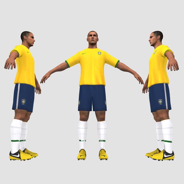 3d soccer player model