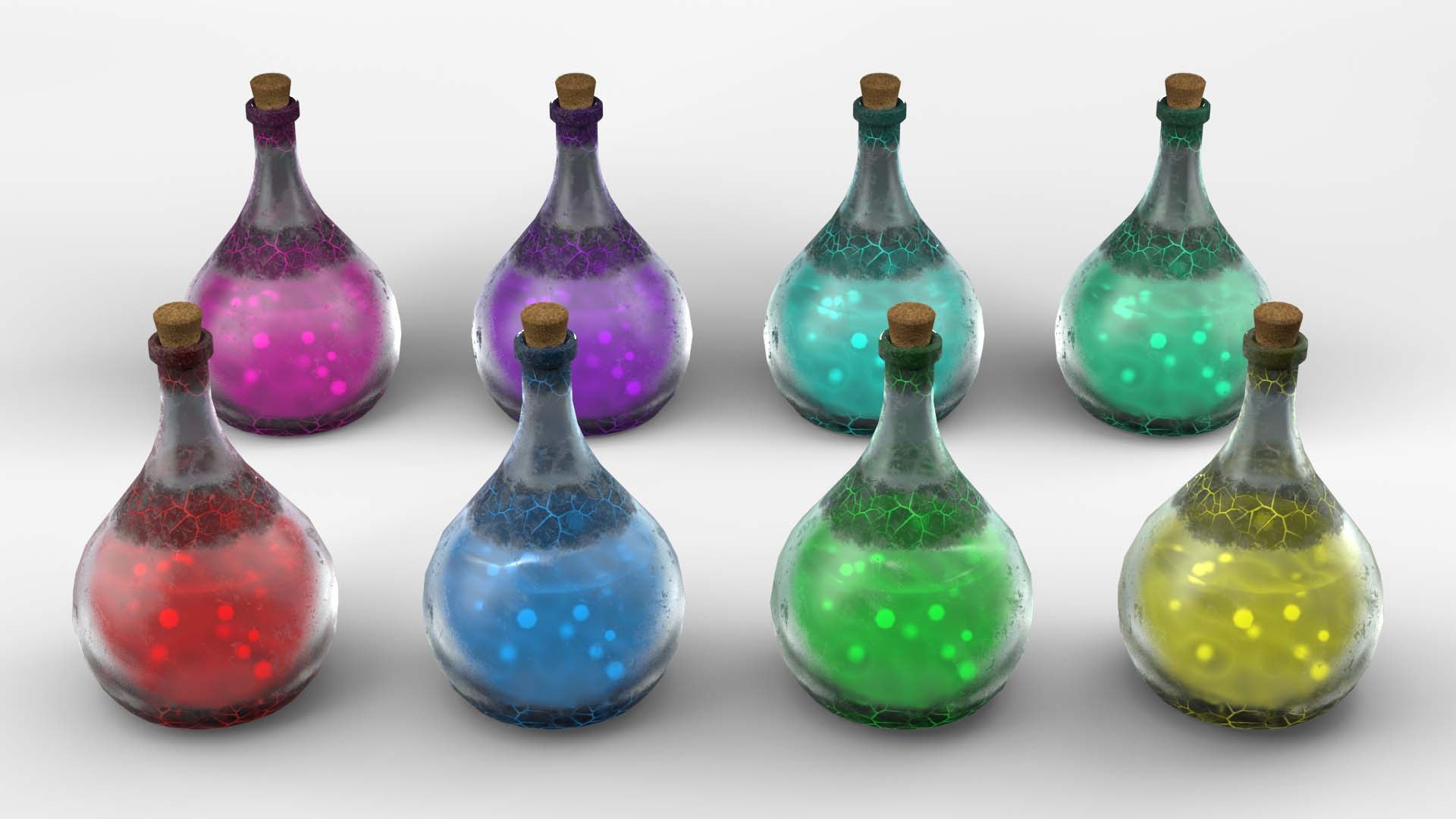 Stylized Magic Potion Bottle 3D - TurboSquid 1814060