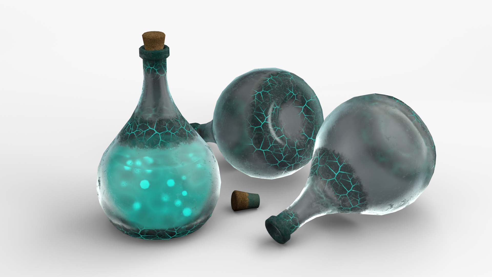 Stylized Magic Potion Bottle 3D - TurboSquid 1814060