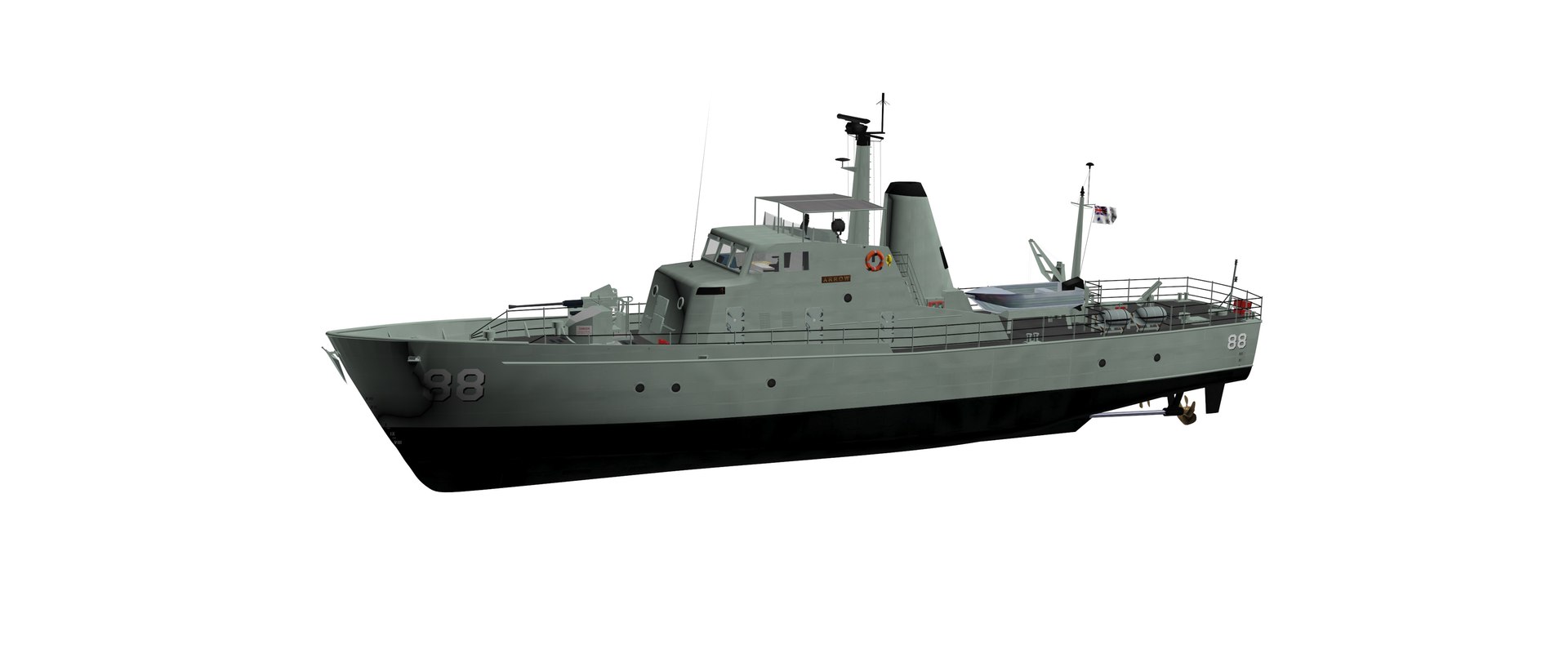 3D Attack Class Patrol Boat - HMAS Arrow Model - TurboSquid 2039772