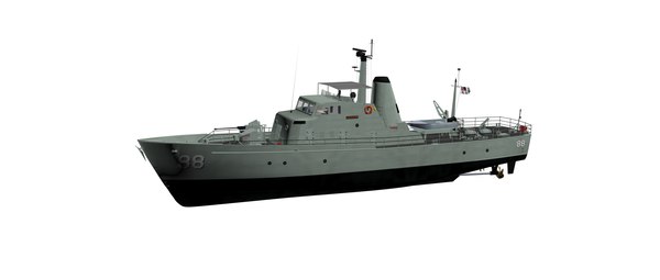 3D модель Attack Class Patrol Boat - HMAS Arrow - TurboSquid 2039772