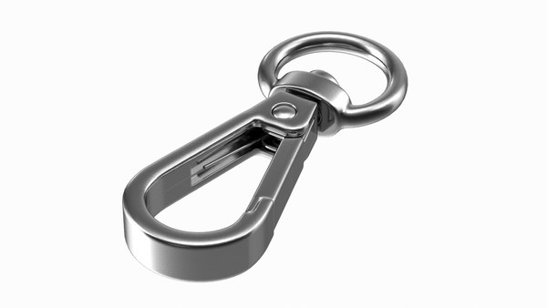 Push Gate Snap Hook Silver 3D model - TurboSquid 1777269