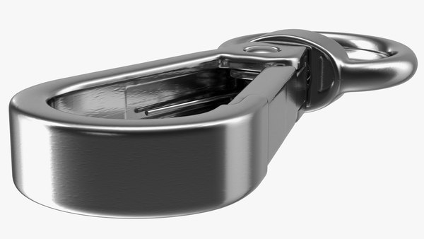 Push Gate Snap Hook Silver 3D model - TurboSquid 1777269