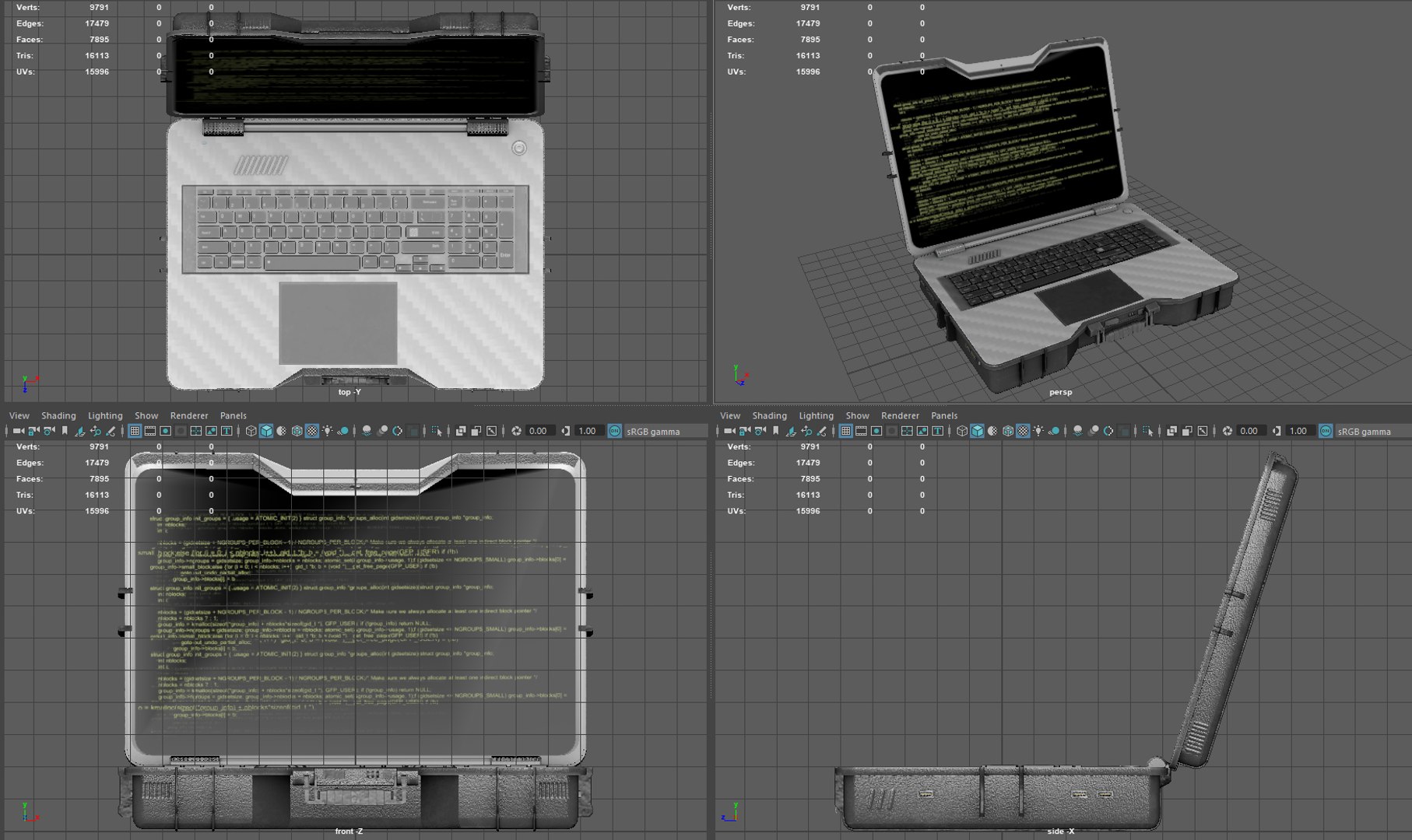 Tactical Laptop 3D - TurboSquid 2002511