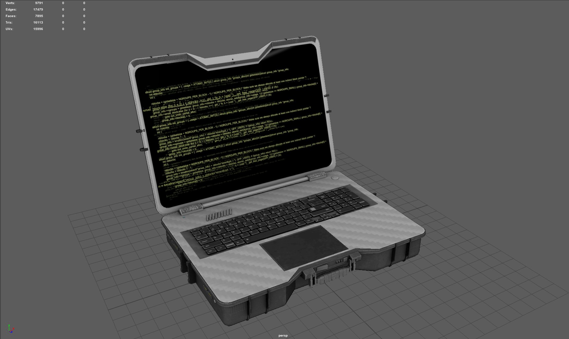 Tactical Laptop 3D - TurboSquid 2002511
