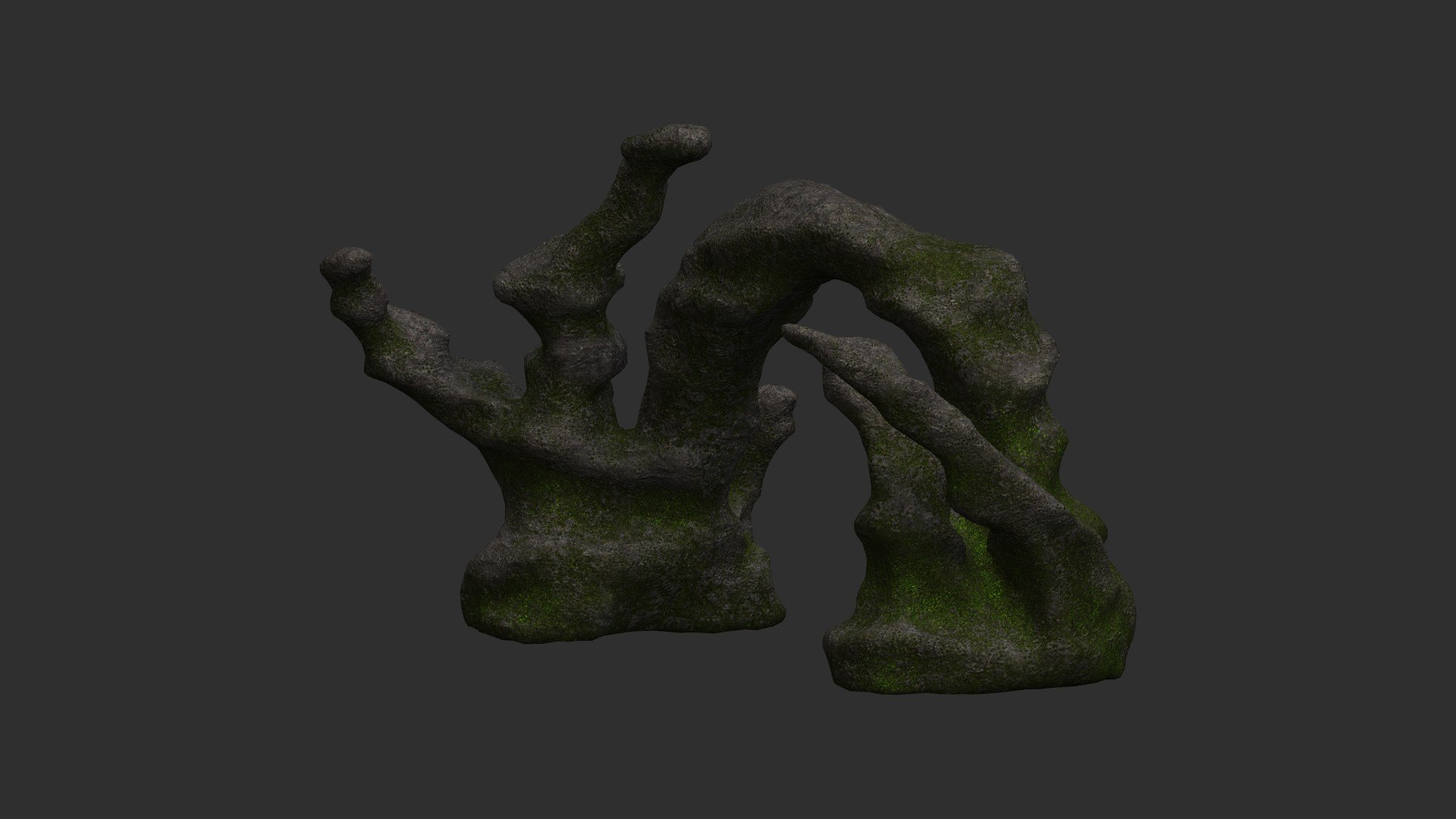Cave Arch - Moss 1 Model - TurboSquid 2092037