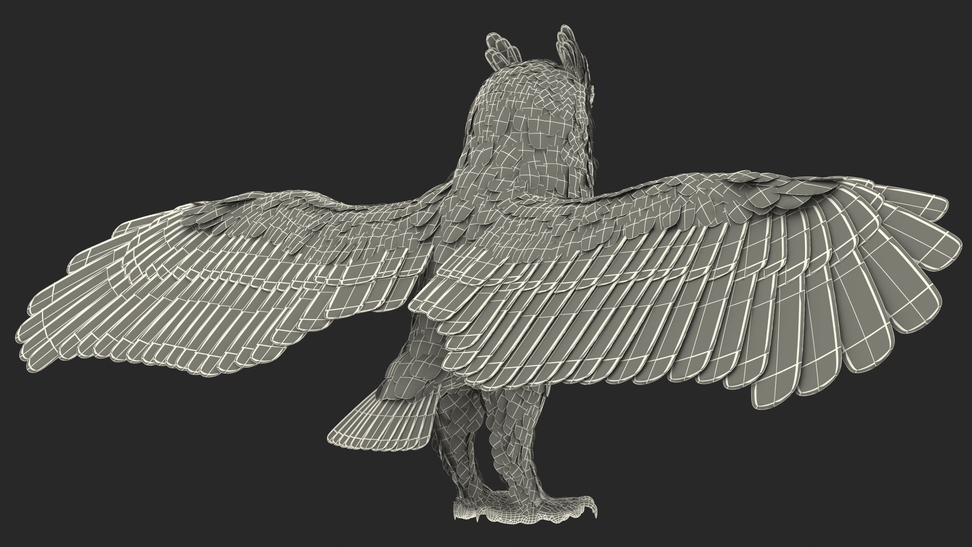 Great horned owl rigged 3D model - TurboSquid 1521242