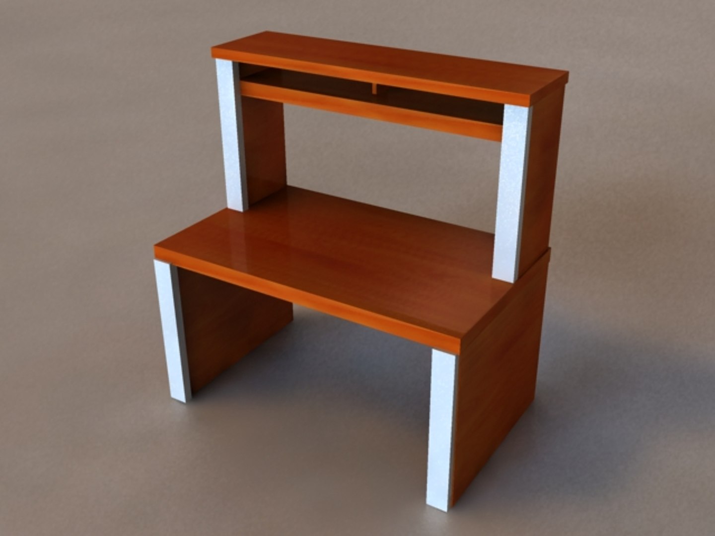 great computer desk 3d model