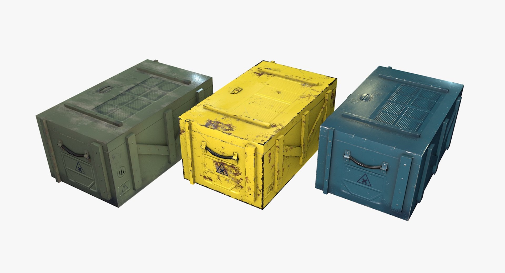 Sci-fi weapon crates 3D model - TurboSquid 1195418