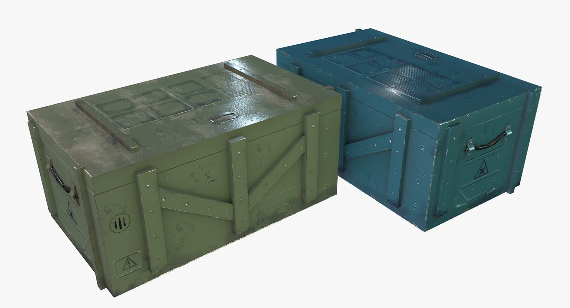 Sci-fi Weapon Crates 3D Model - TurboSquid 1195418