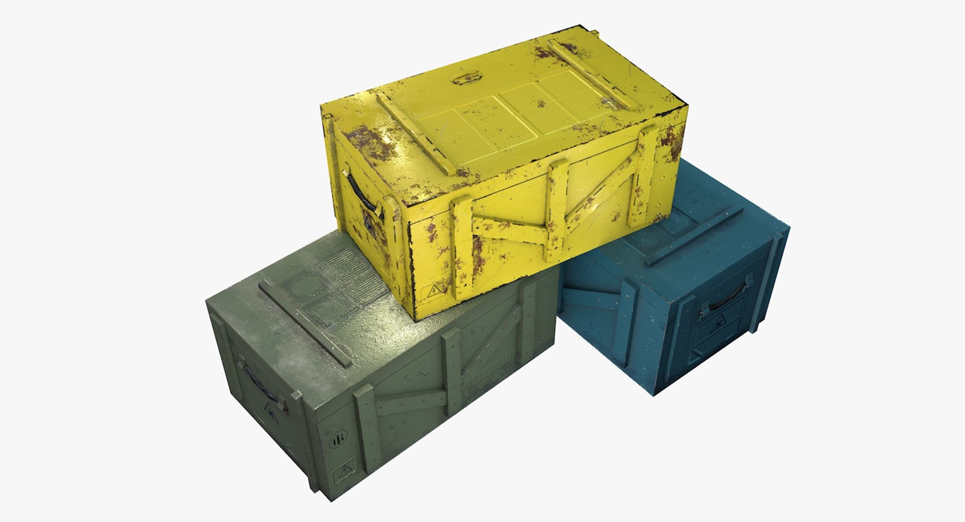 Sci-fi Weapon Crates 3D Model - TurboSquid 1195418