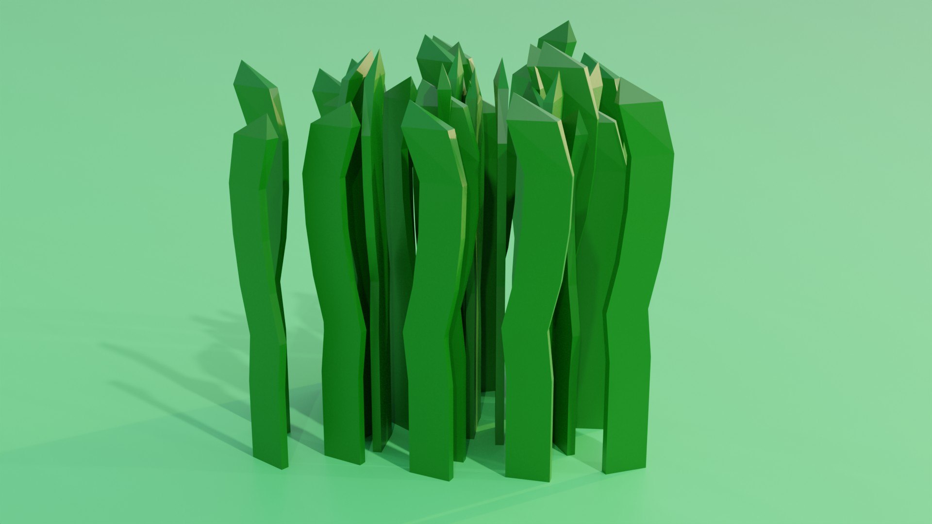 Free Low-Poly Stylized Grass 3D - TurboSquid 1805315