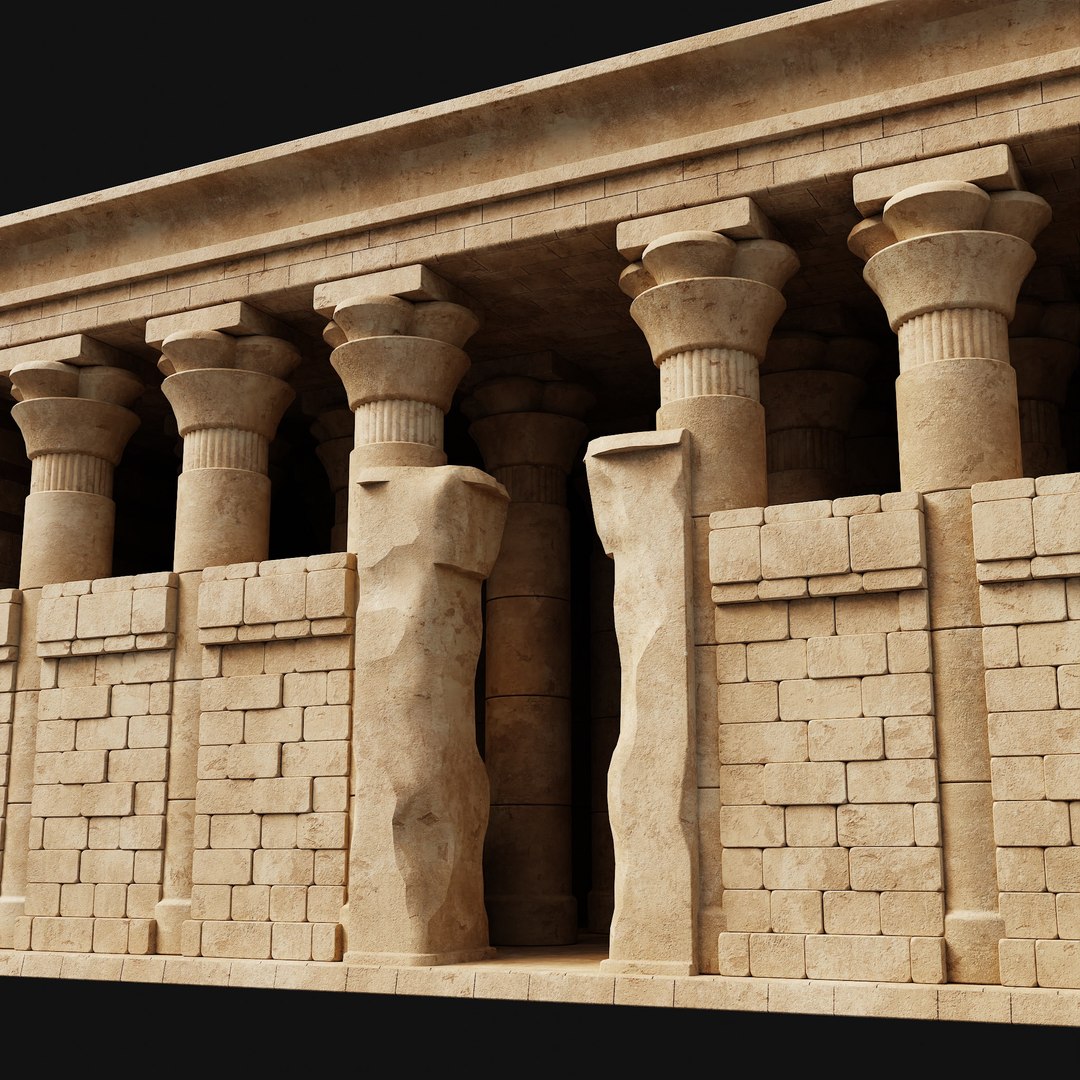 3D Model ANCIENT TEMPLE CHURCH BUILDING DESERT EGYPT AAA COLLECTION ...