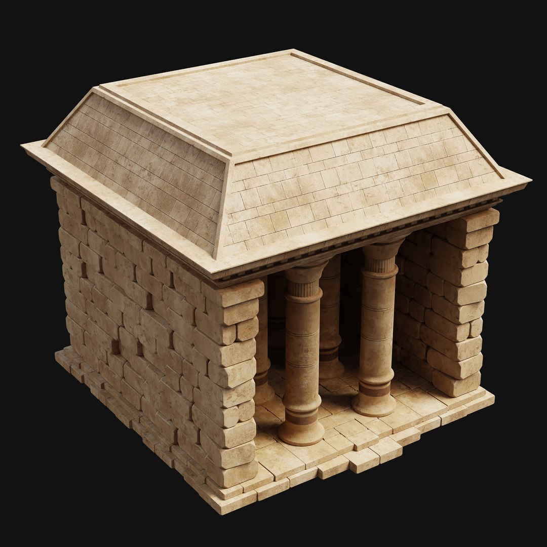 3D Model ANCIENT TEMPLE CHURCH BUILDING DESERT EGYPT AAA COLLECTION ...