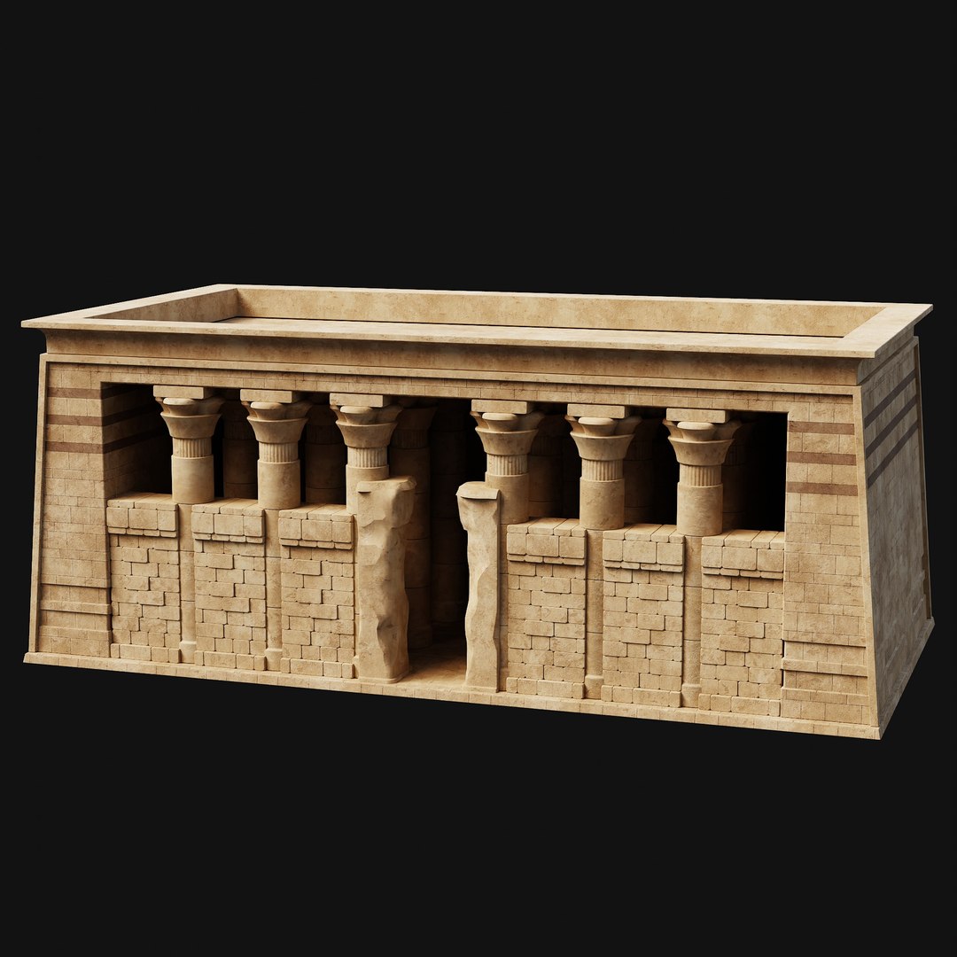 3D Model ANCIENT TEMPLE CHURCH BUILDING DESERT EGYPT AAA COLLECTION ...