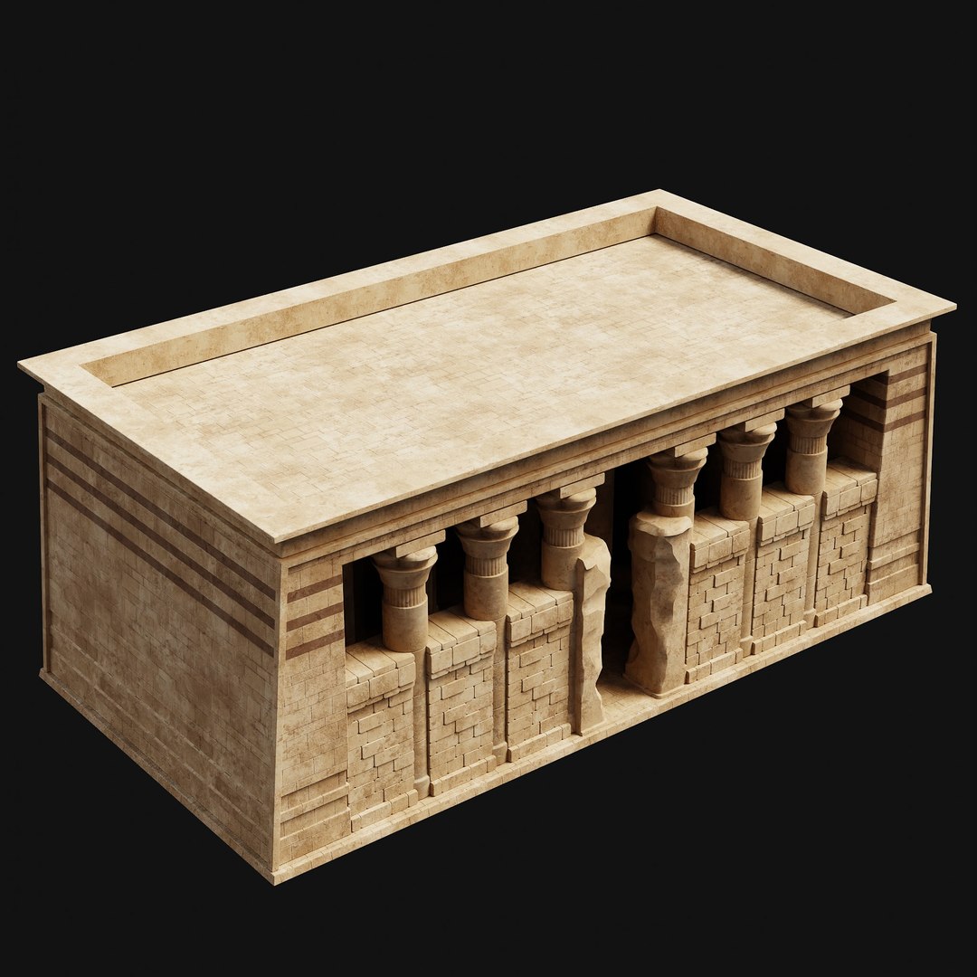 3D Model ANCIENT TEMPLE CHURCH BUILDING DESERT EGYPT AAA COLLECTION ...