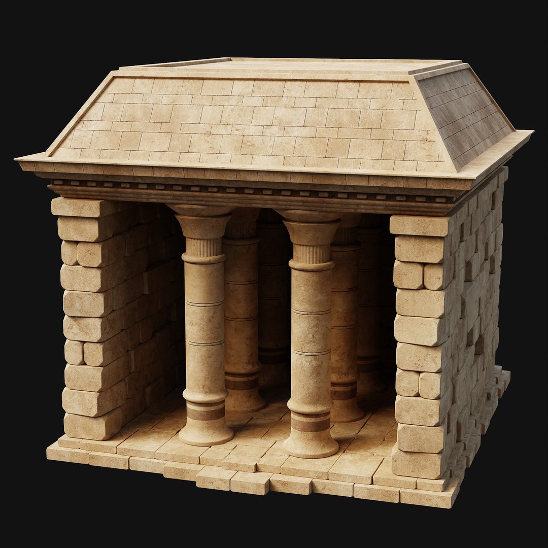 3D Model ANCIENT TEMPLE CHURCH BUILDING DESERT EGYPT AAA COLLECTION ...